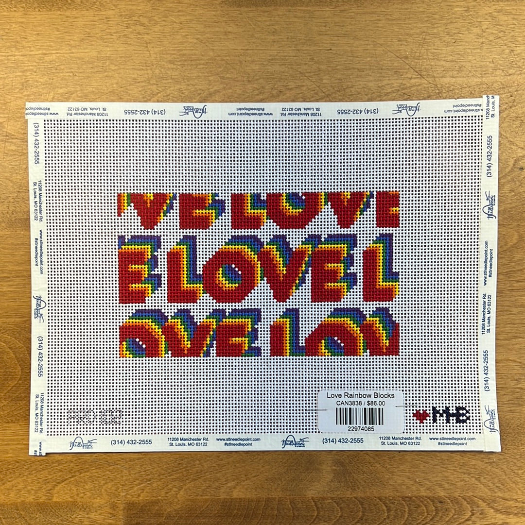 Love Rainbow Blocks – The Needlepoint Clubhouse