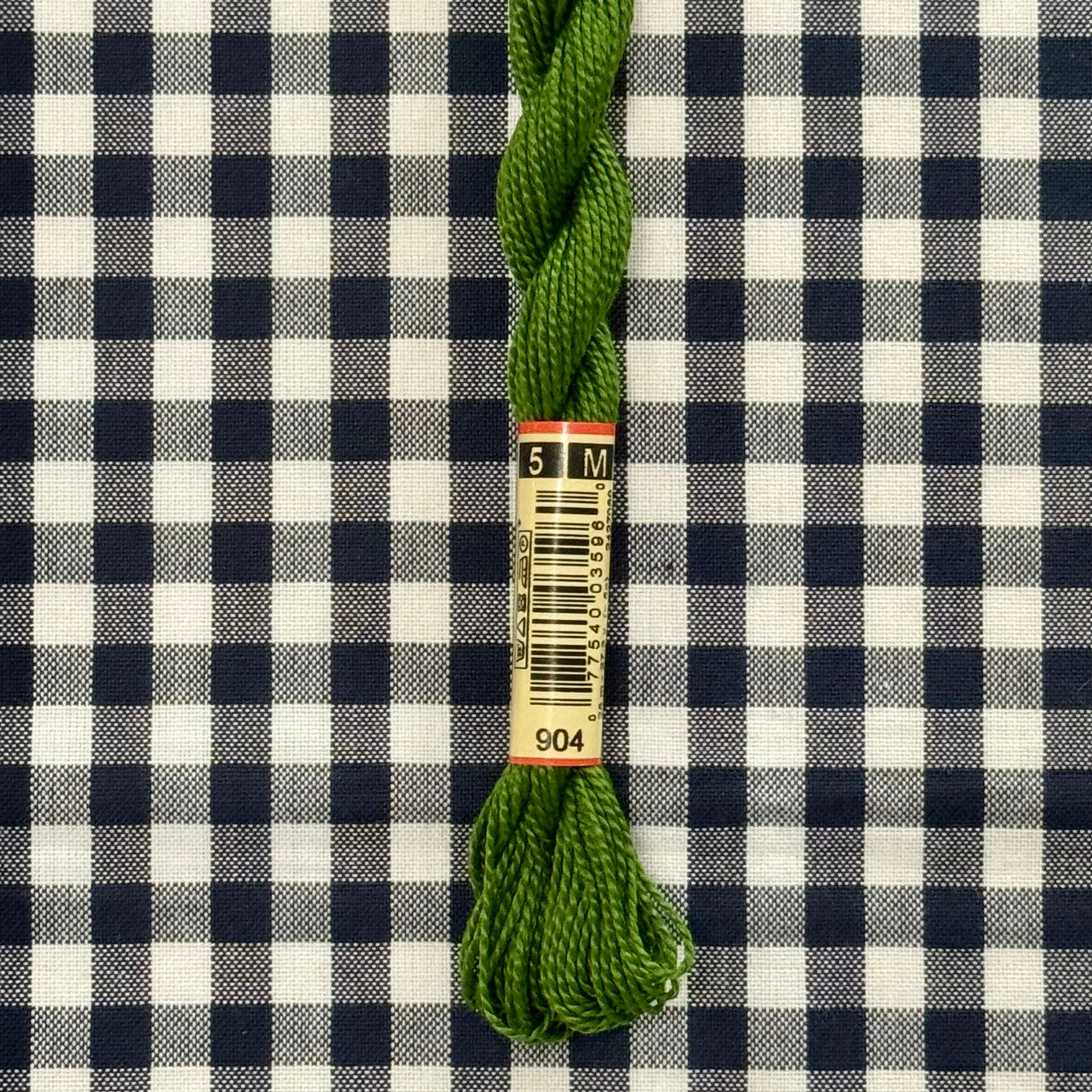 904 Very Dark Parrot Green | DMC Pearl Cotton 5 – The Needlepoint Clubhouse