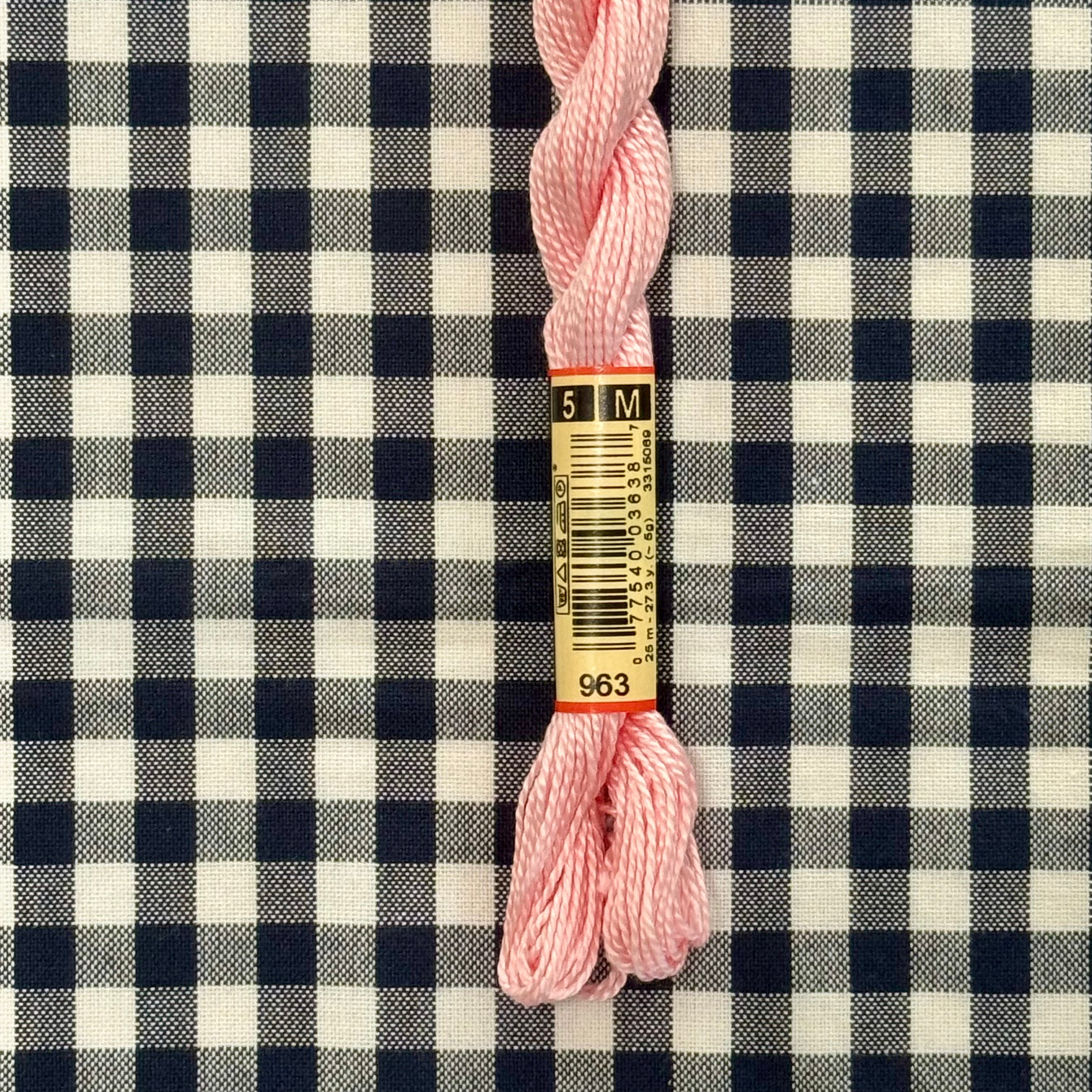 963 Ultra Very Light Dusty Rose | DMC Pearl Cotton 5 – The Needlepoint Clubhouse