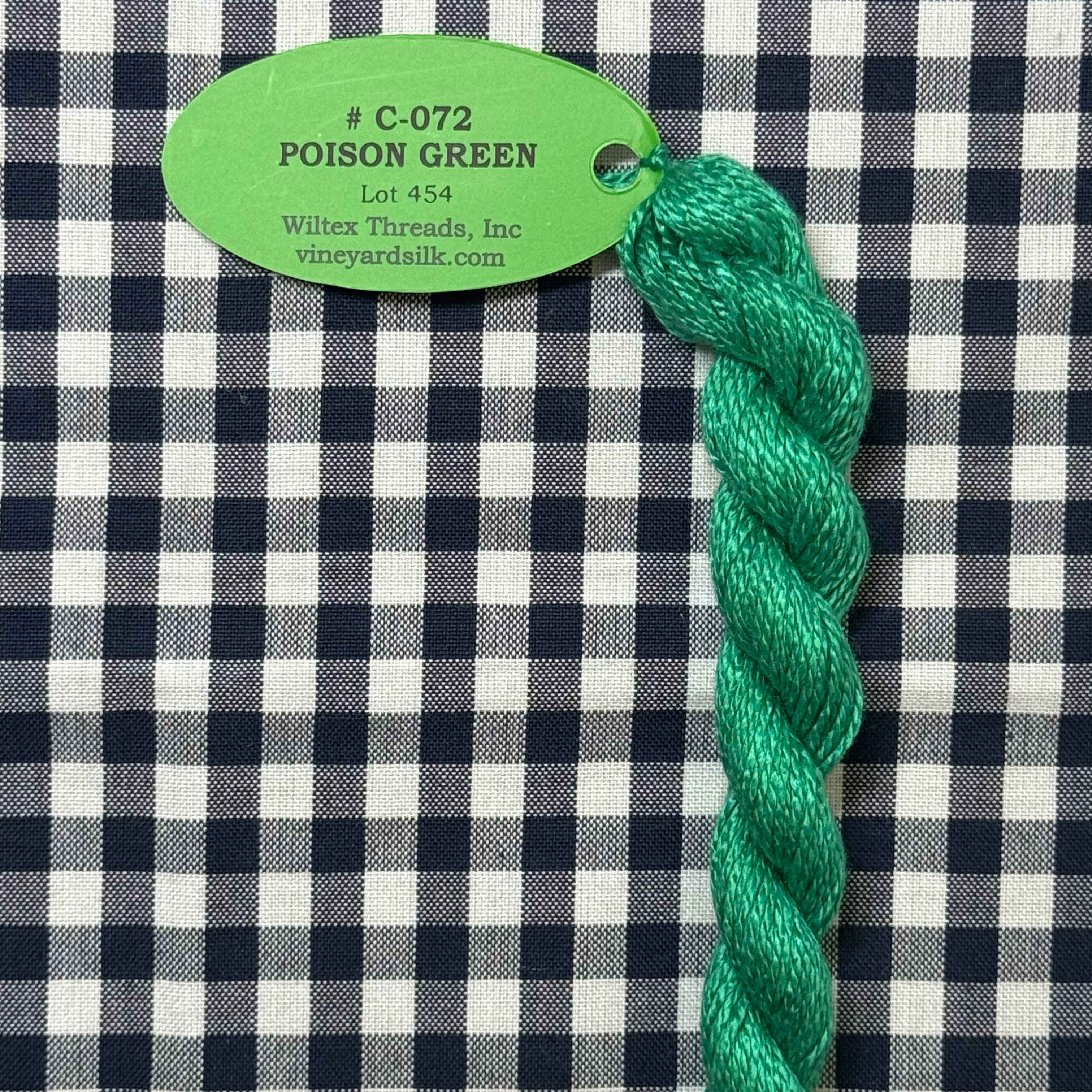 C-072 POISON GREEN | Vineyard Silk – The Needlepoint Clubhouse