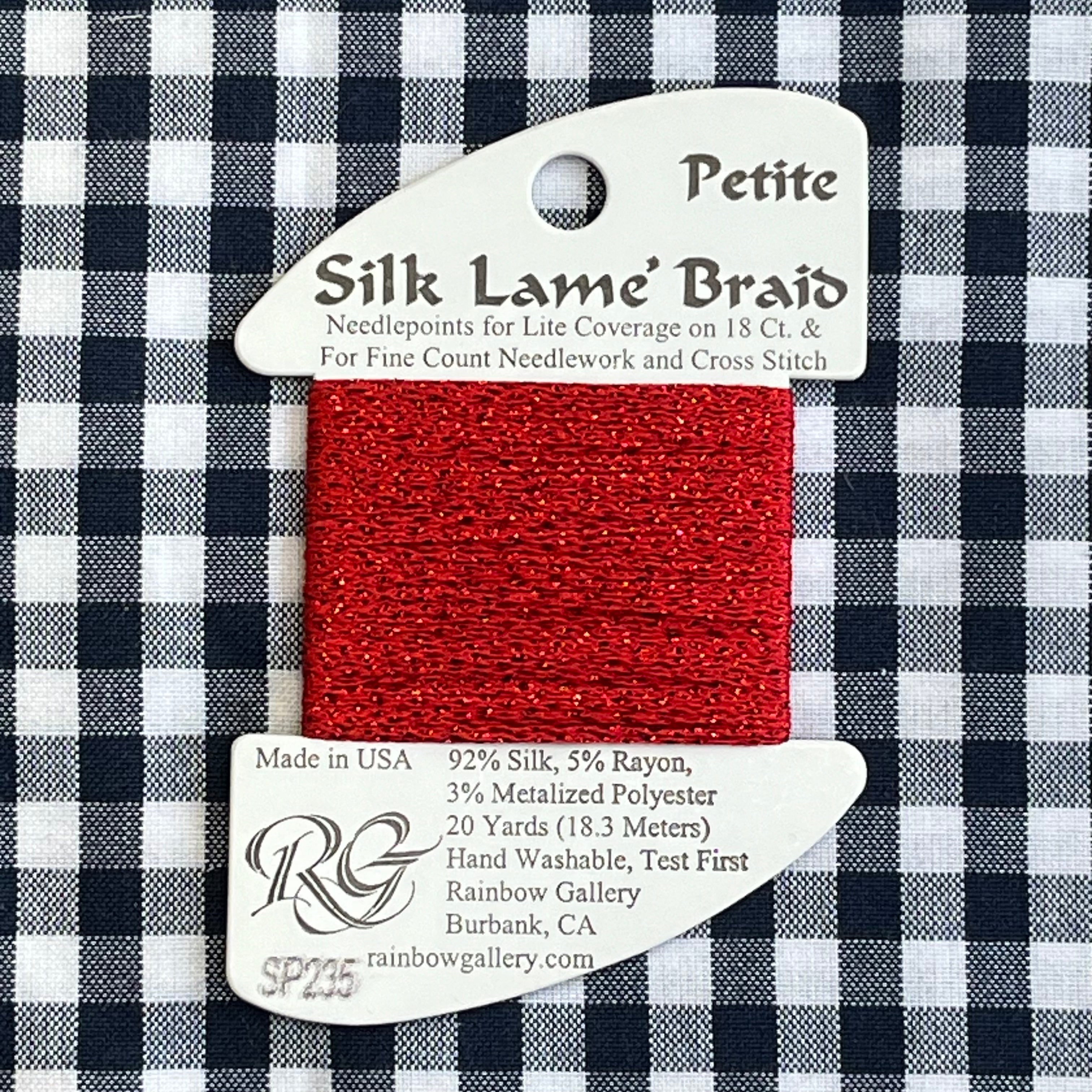 SP235 Flame Scarlet | Silk Lame Petite – The Needlepoint Clubhouse