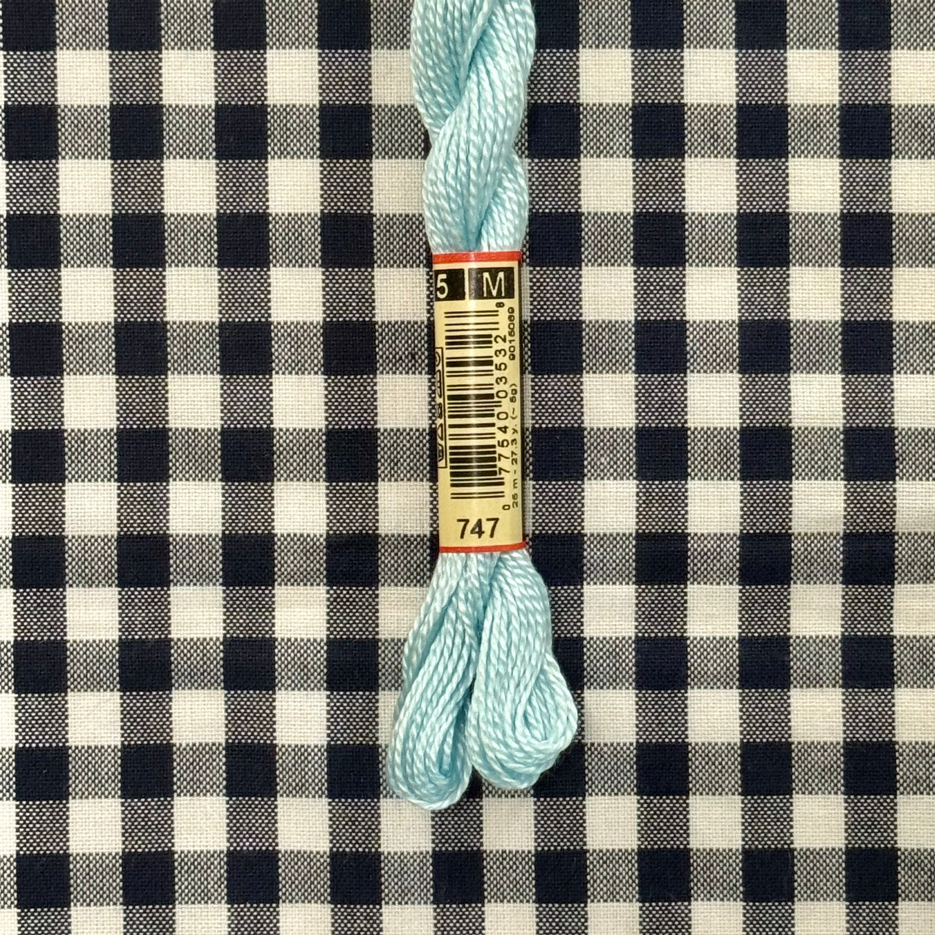 747 Very Light Sky Blue | DMC Pearl Cotton 5 – The Needlepoint Clubhouse