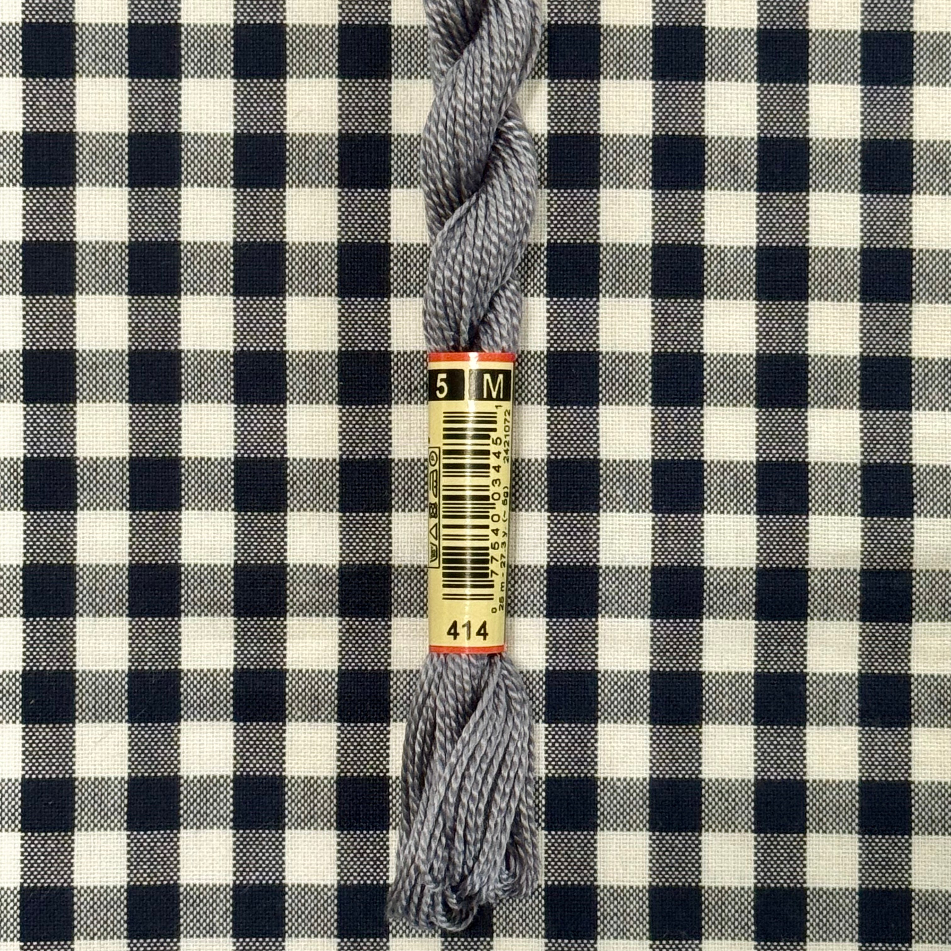 414 Dark Steel Gray | DMC Pearl Cotton 5 – The Needlepoint Clubhouse