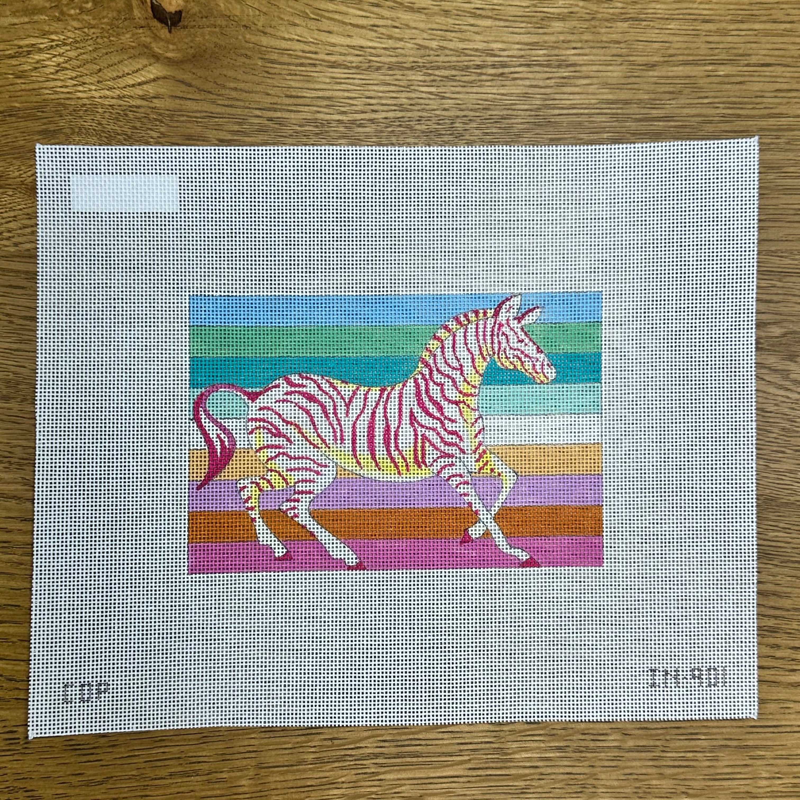 Rainbow Zebra – The Needlepoint Clubhouse