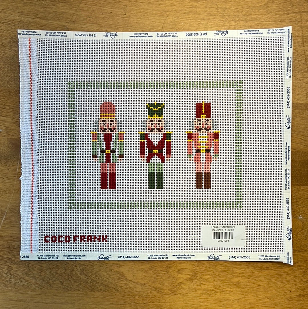 Three Nutcrackers – The Needlepoint Clubhouse