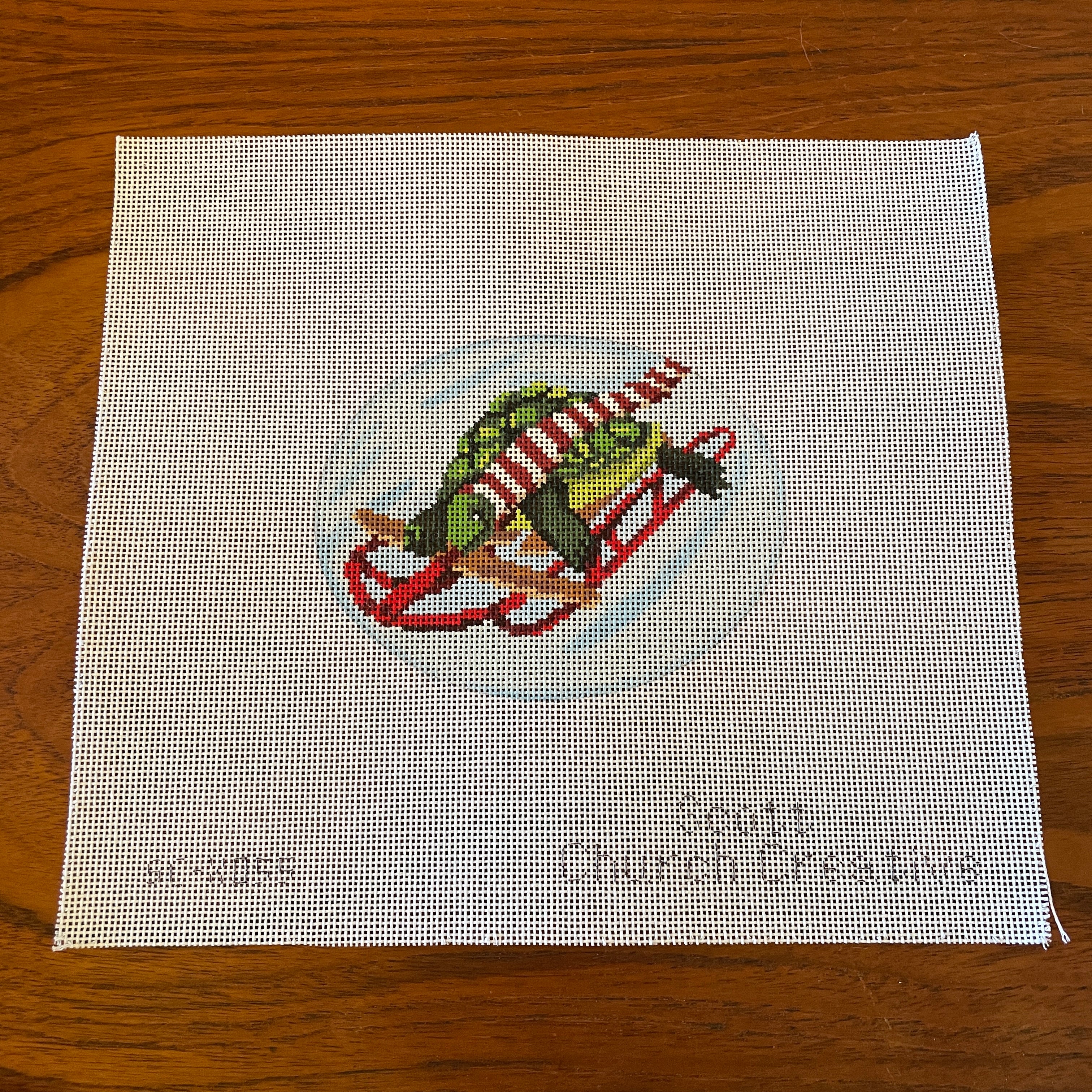 SC-XO 55 Sledding Turtles – The Needlepoint Clubhouse
