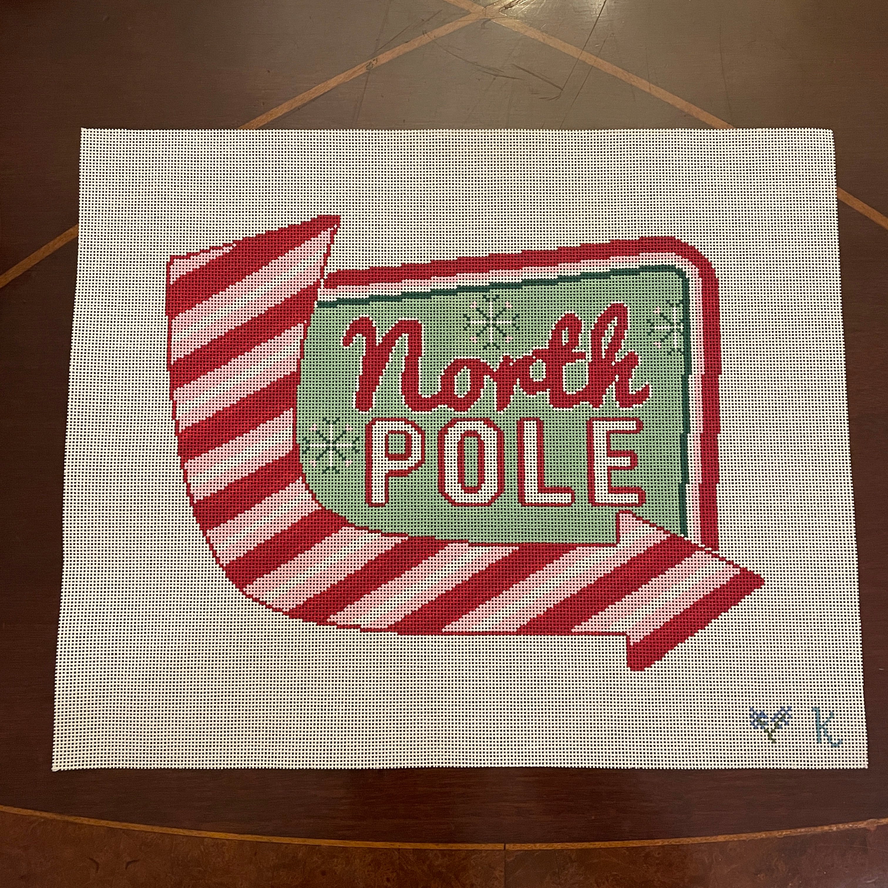 Retro North Pole Sign – The Needlepoint Clubhouse