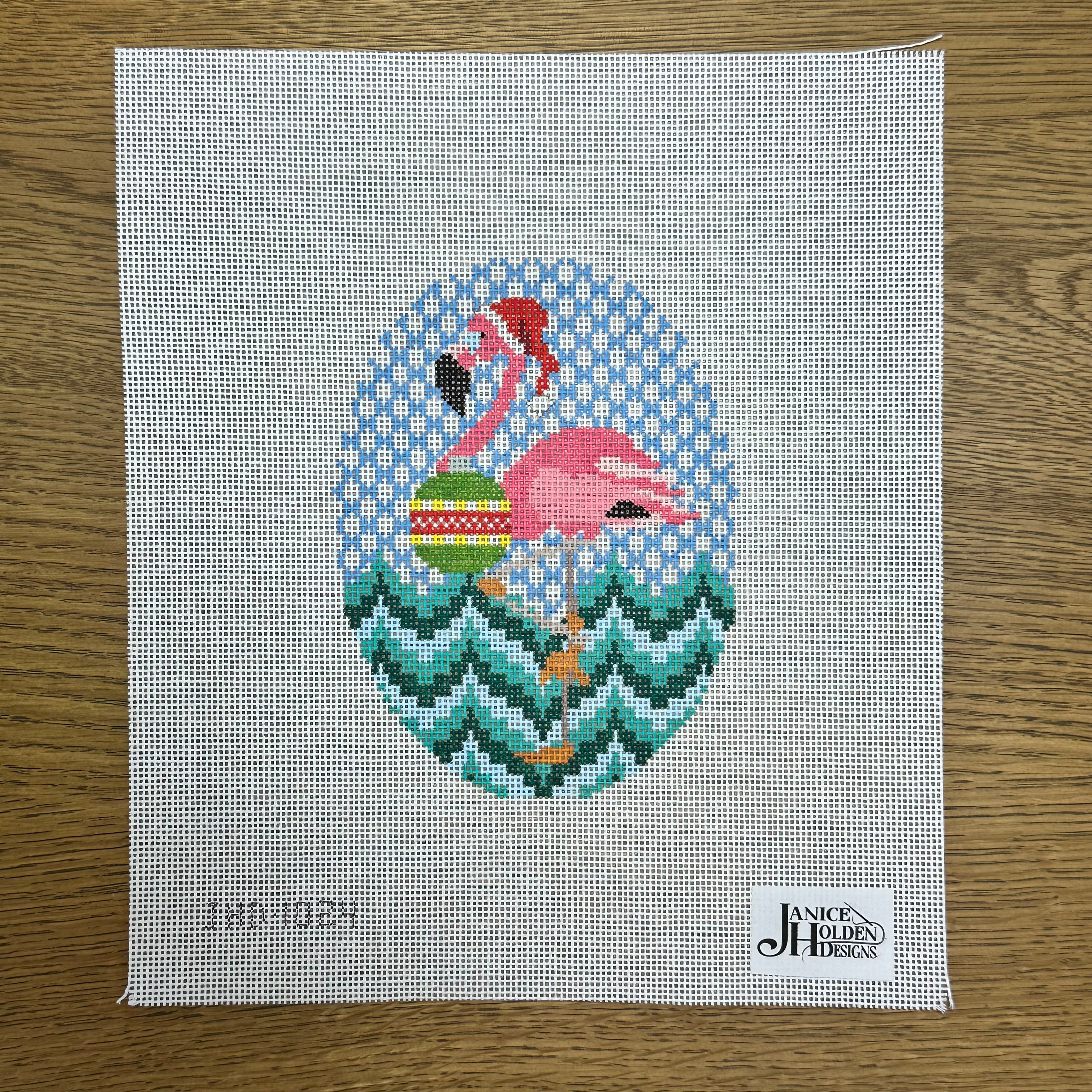 Flamingo Ornament – The Needlepoint Clubhouse