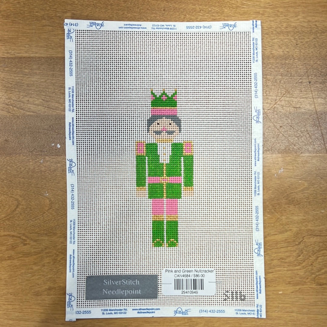 Pink and Green Nutcracker – The Needlepoint Clubhouse