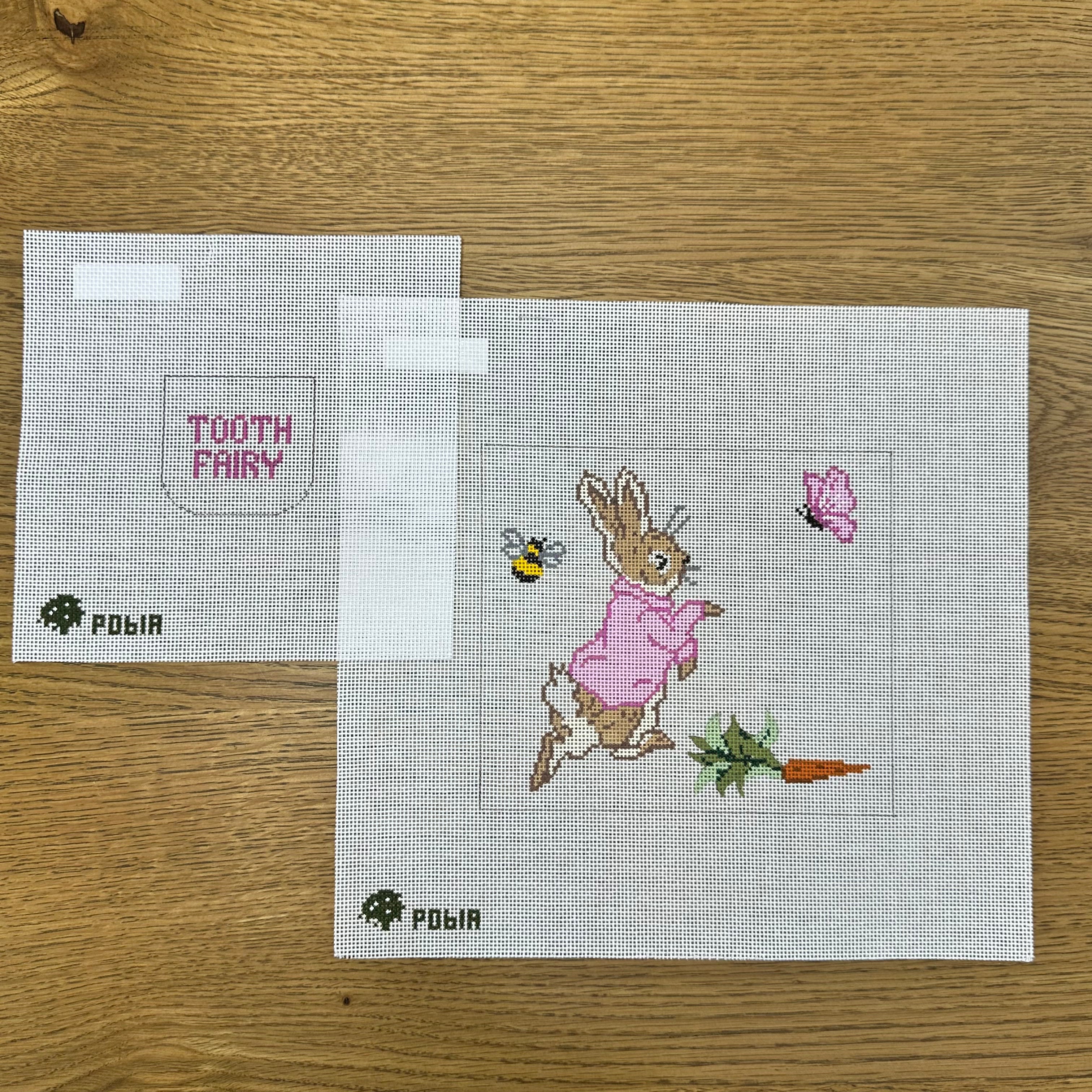 Peter Rabbit Tooth Fairy Pillow Pink – The Needlepoint Clubhouse