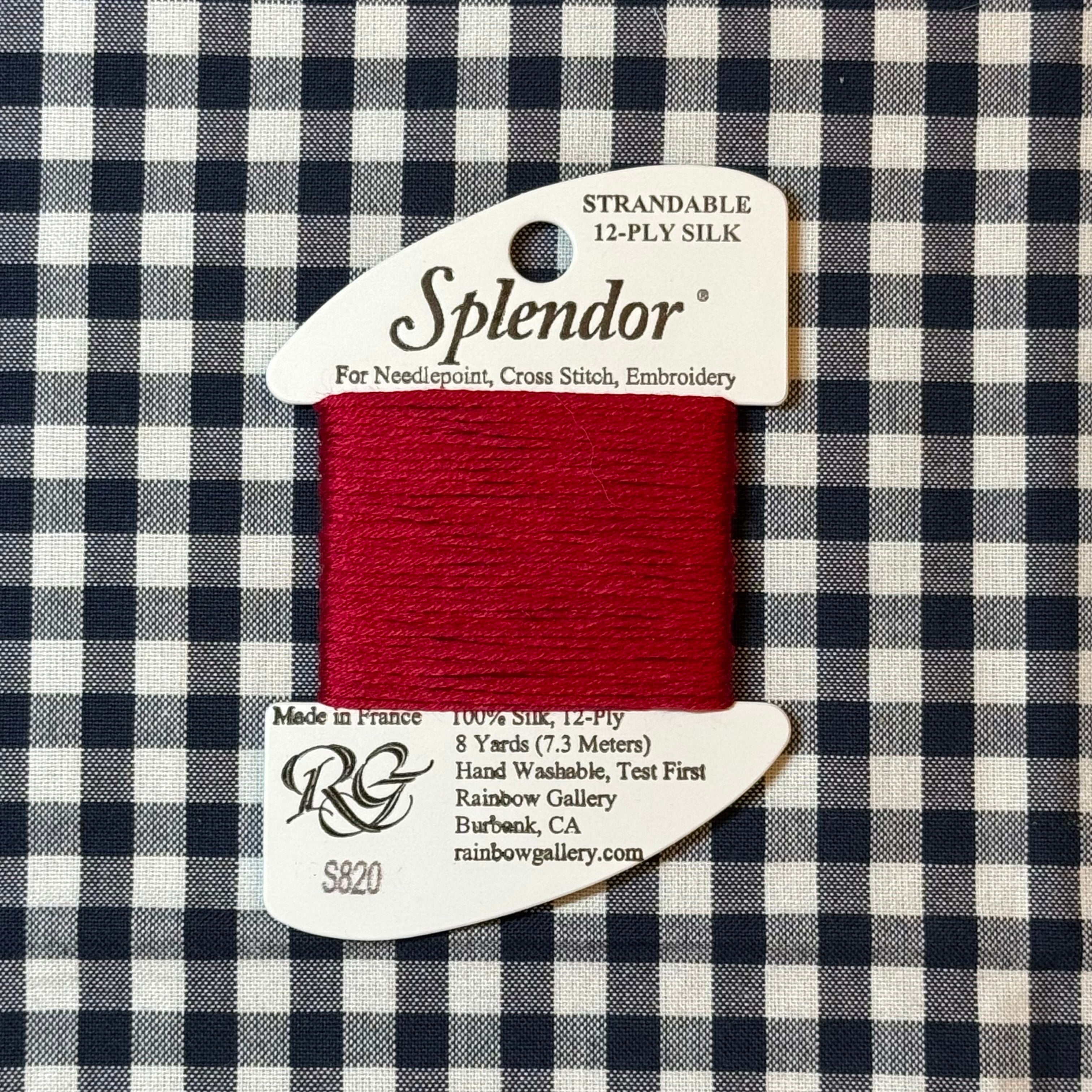 S820 Ruby Red | Splendor – The Needlepoint Clubhouse