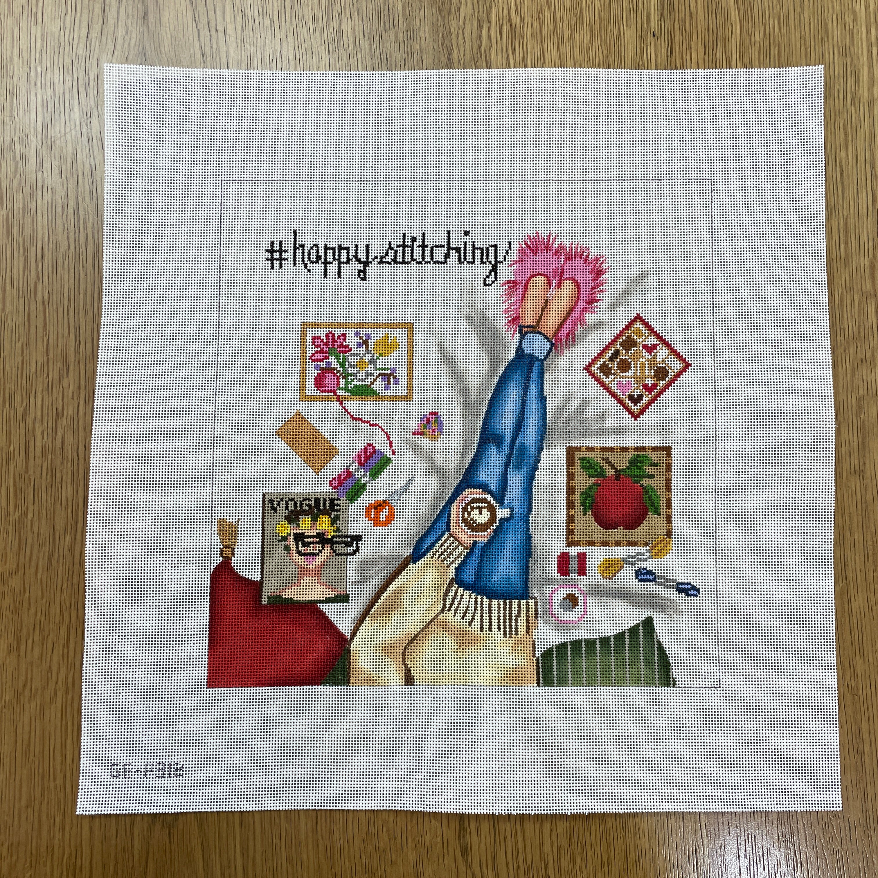 GE P312 #Happy Stitching Jeans – The Needlepoint Clubhouse