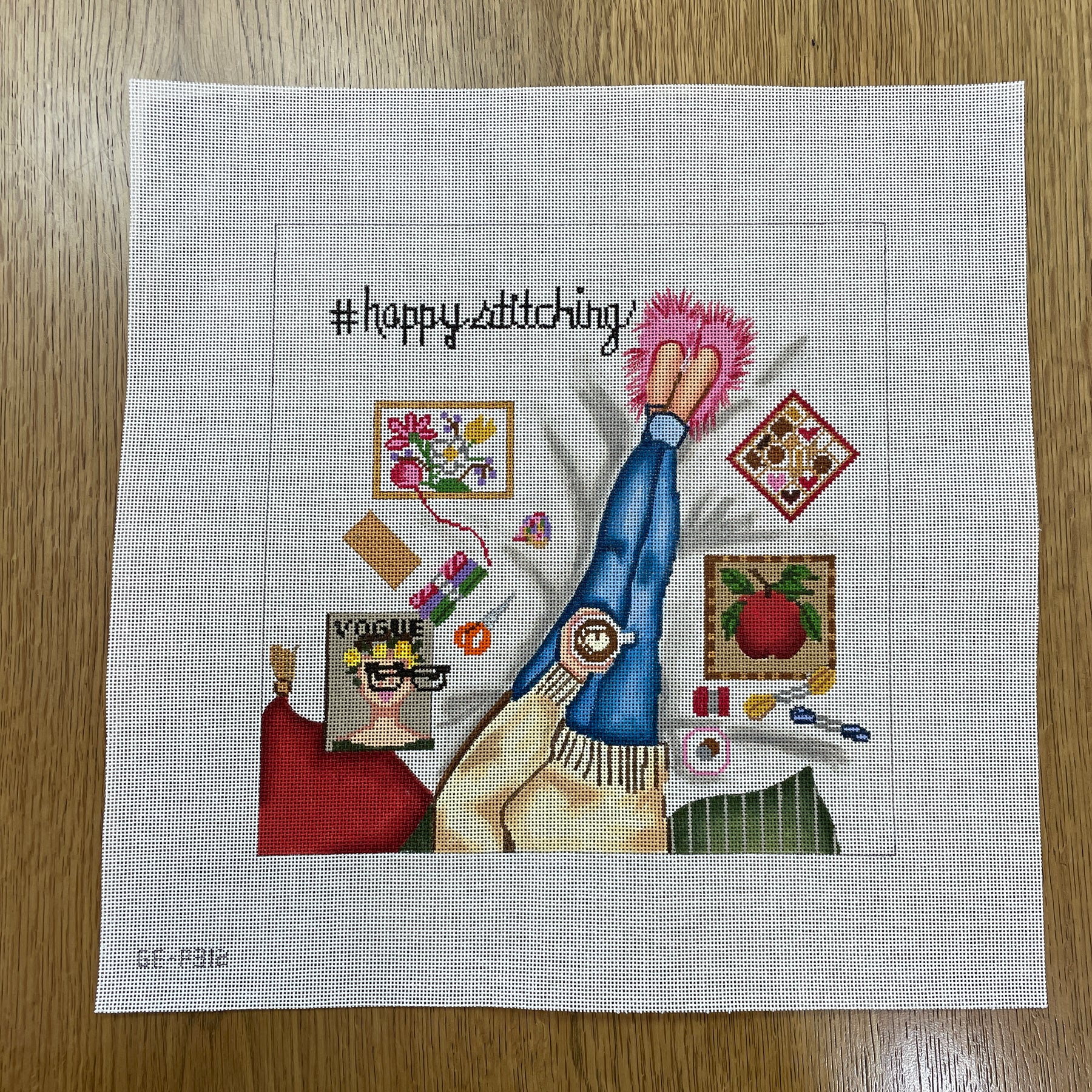 GE P312 #Happy Stitching Jeans – The Needlepoint Clubhouse