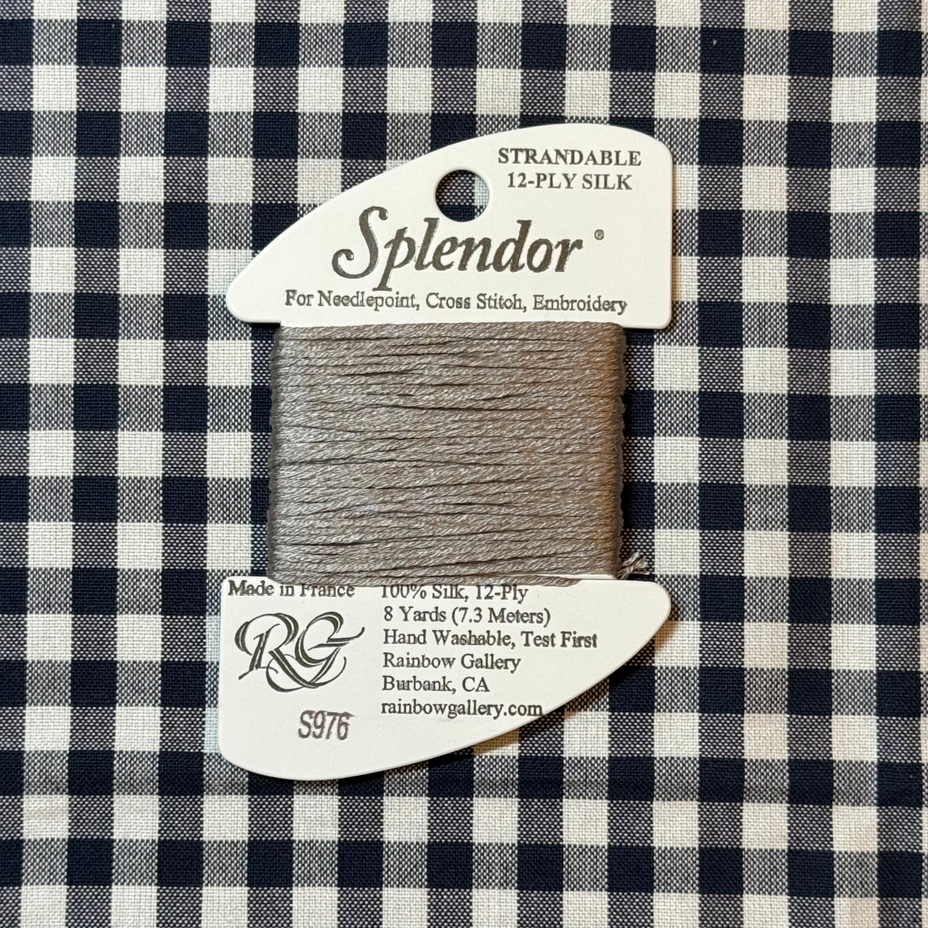 S976 Medium Pearl Gray | Splendor – The Needlepoint Clubhouse