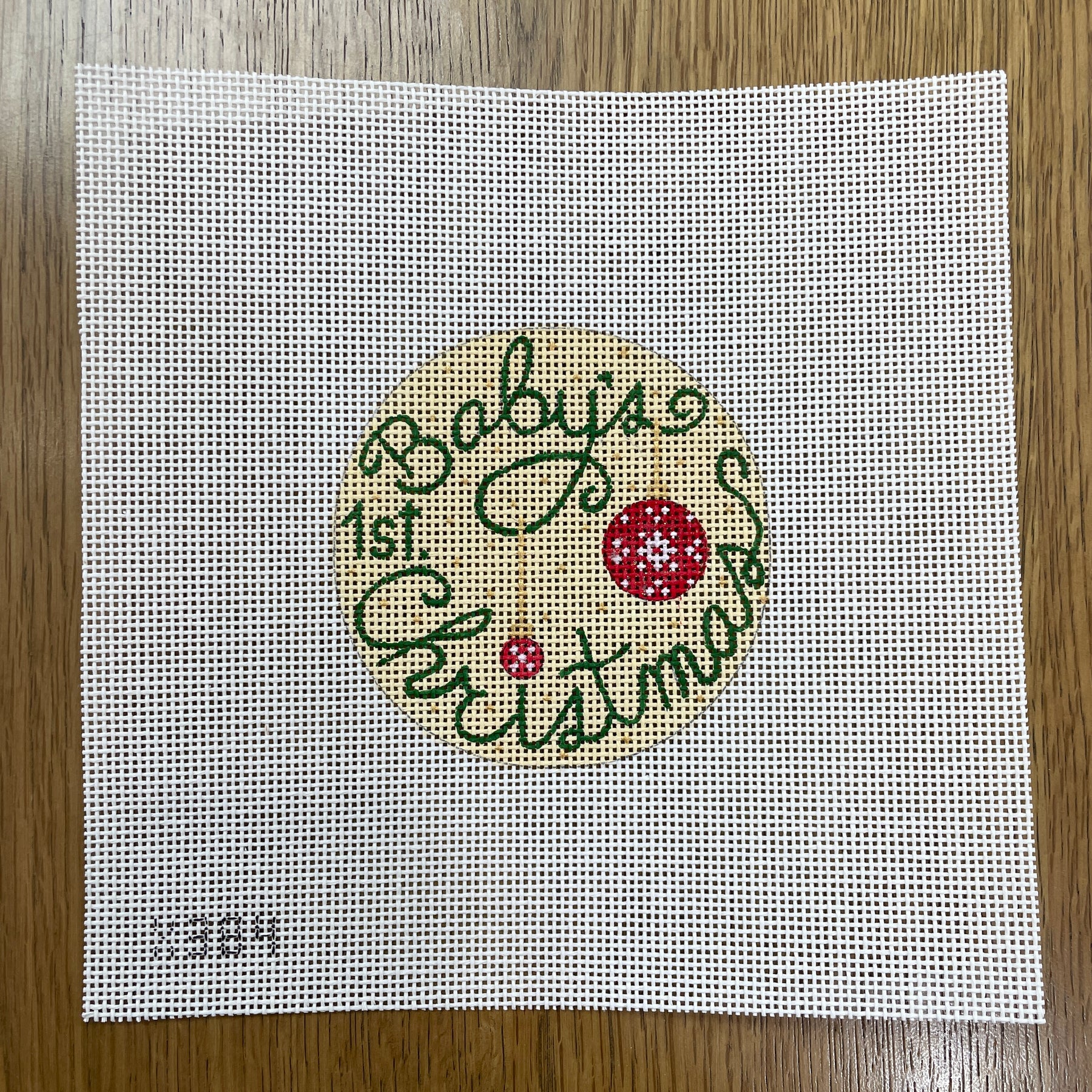 X384 Babys First Christmas Ornaments – The Needlepoint Clubhouse