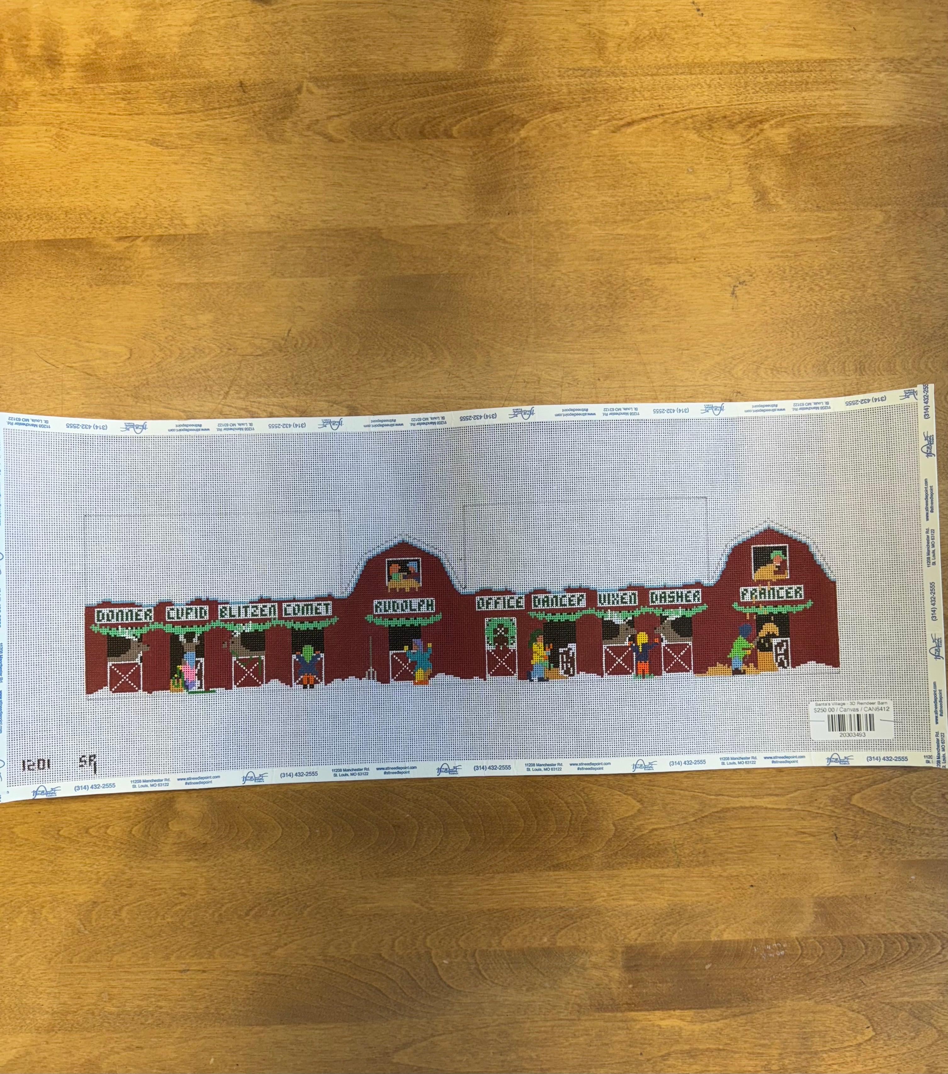 Santa's Village, Reindeer Barn – The Needlepoint Clubhouse