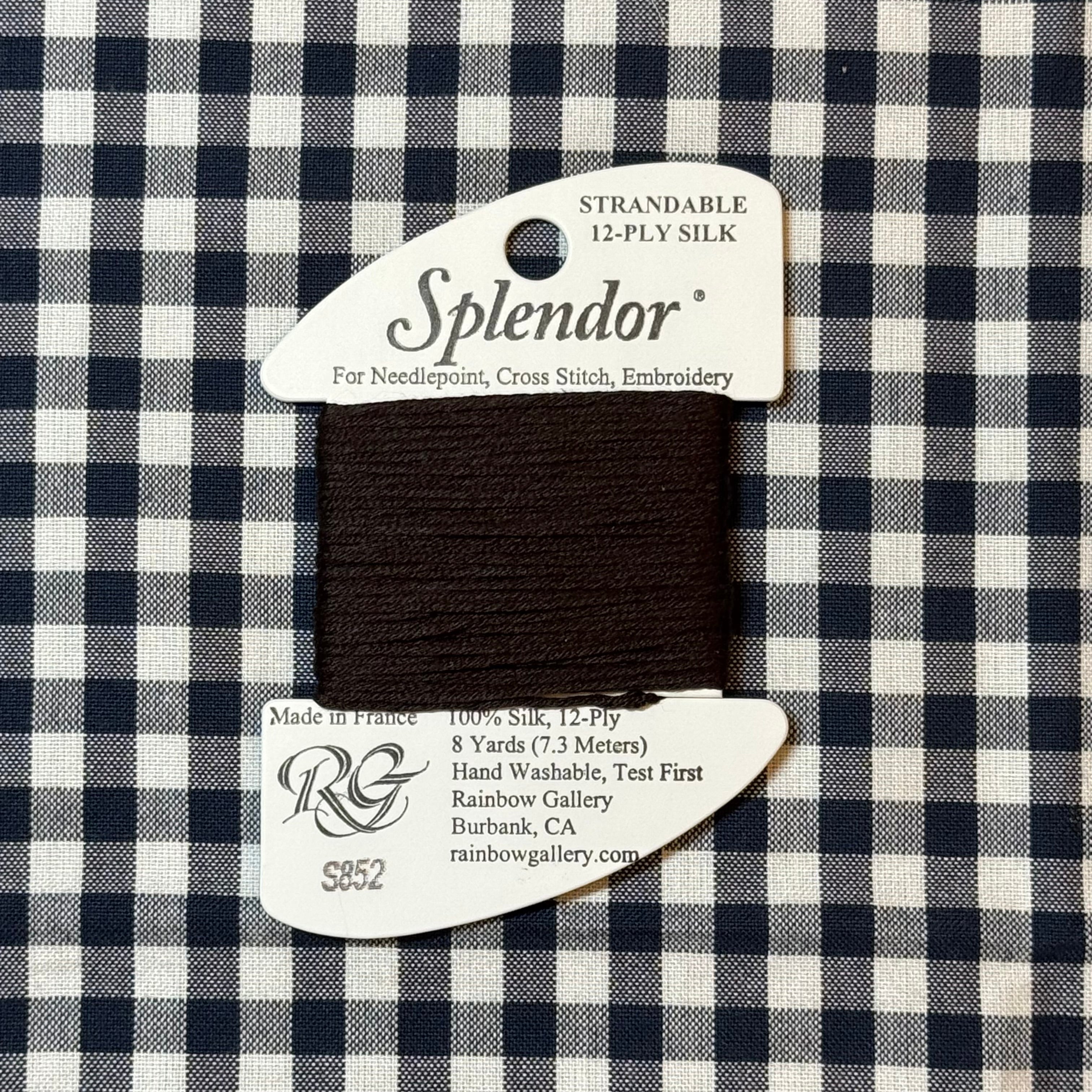 S852 Very Dark Brown | Splendor – The Needlepoint Clubhouse