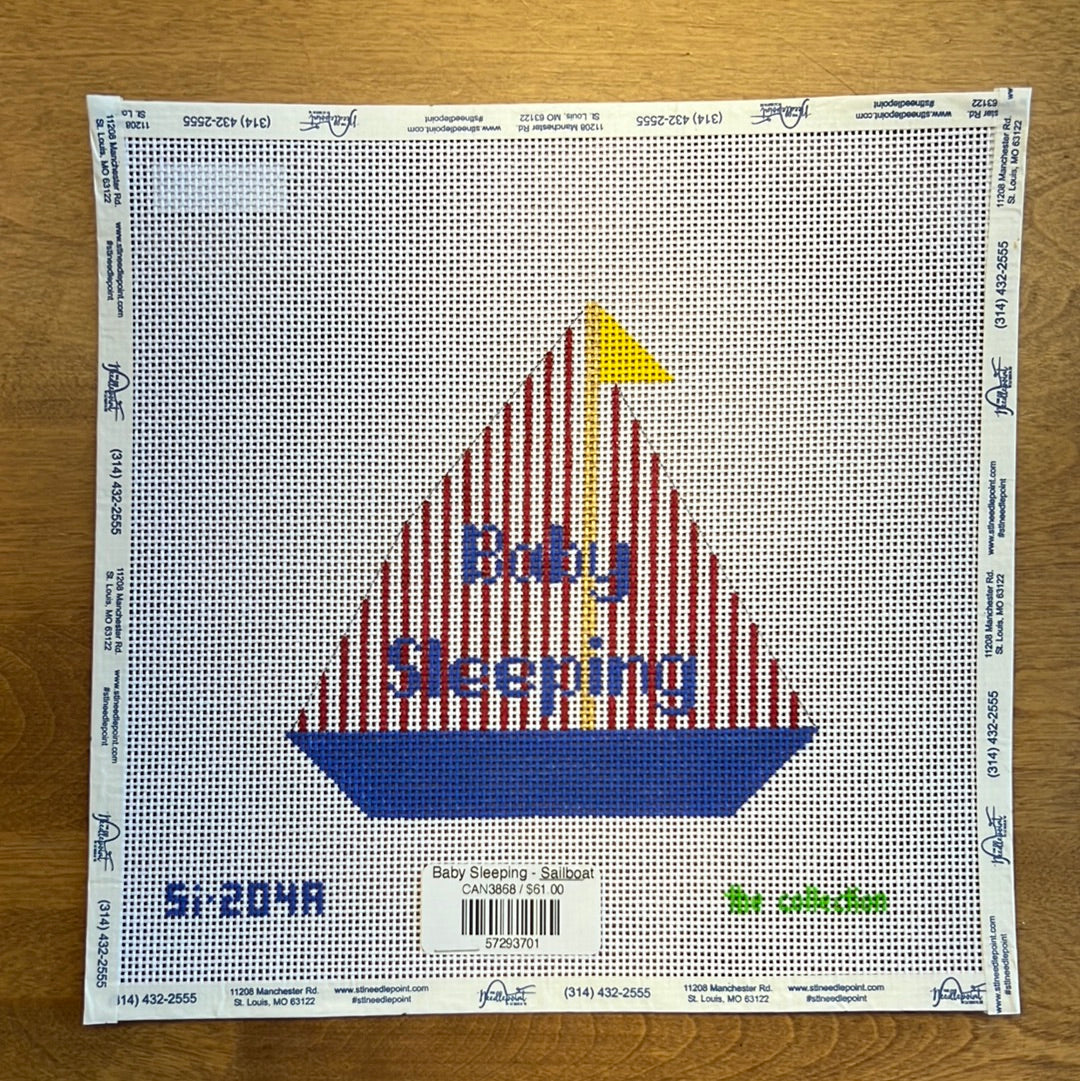 Baby Sleeping - Sailboat – The Needlepoint Clubhouse