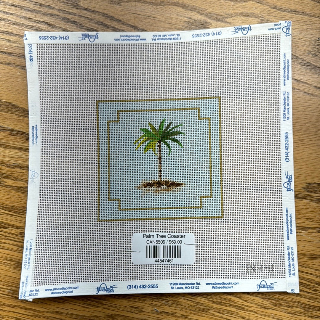 Palm Tree Coaster – The Needlepoint Clubhouse