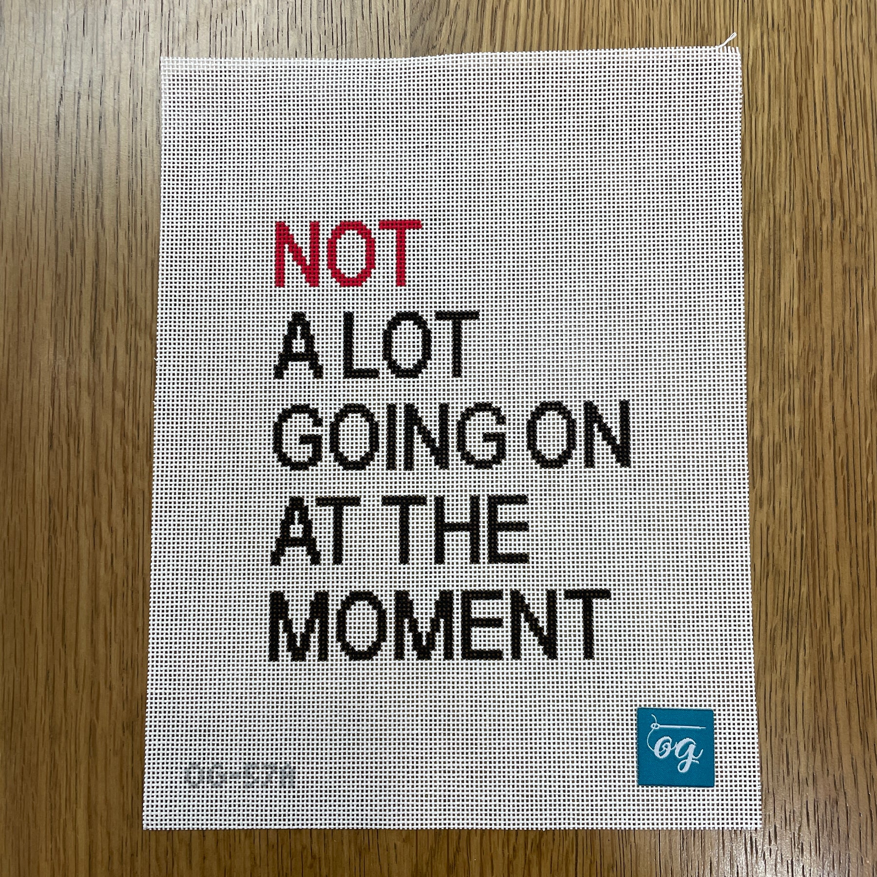 OG-57A Not A Lot Going On – The Needlepoint Clubhouse