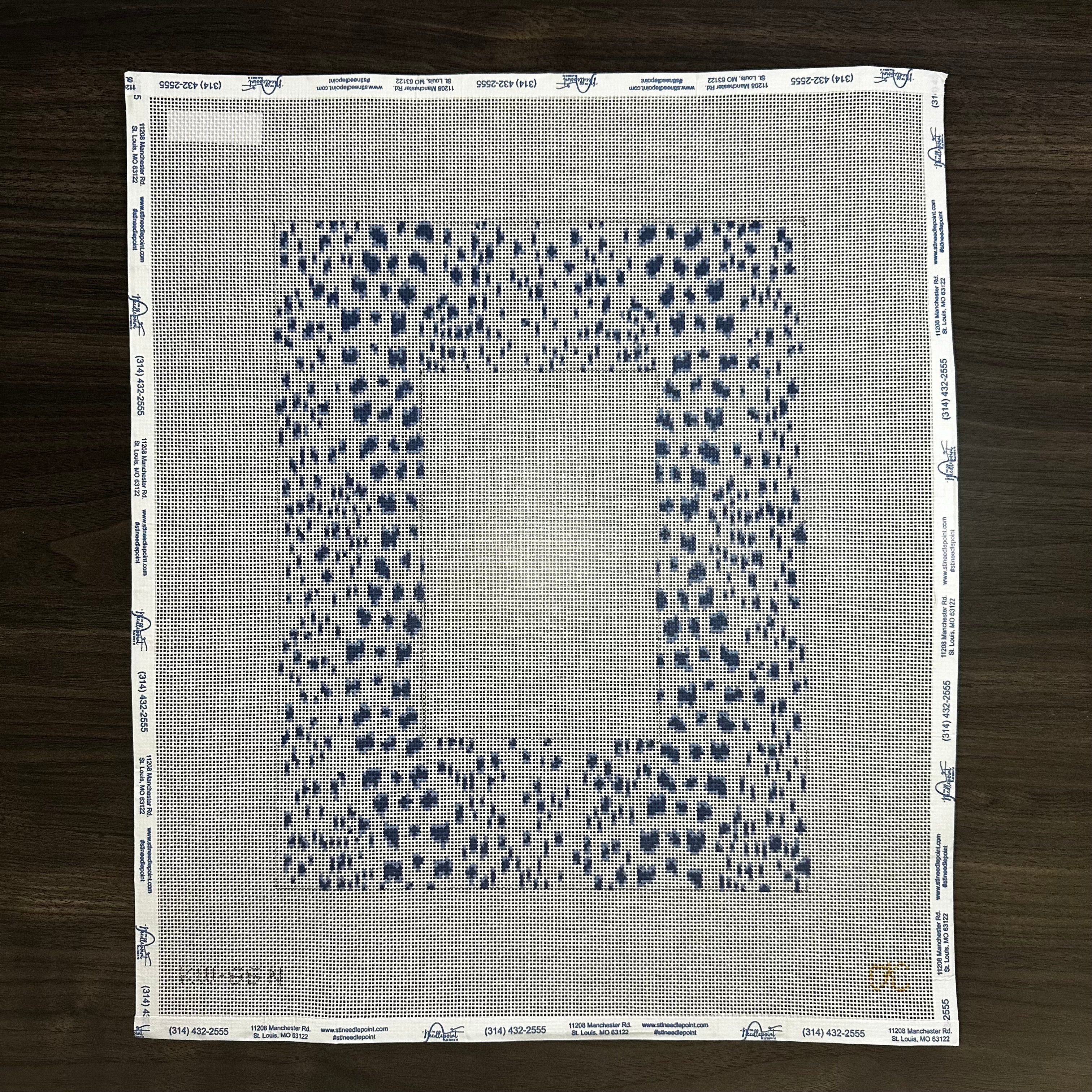 French Dots Picture Frame – The Needlepoint Clubhouse