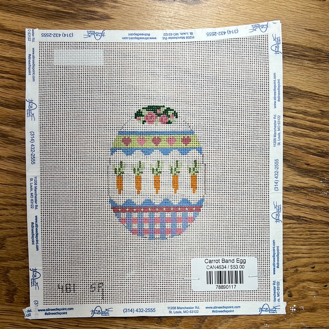 Carrot Band Egg – The Needlepoint Clubhouse
