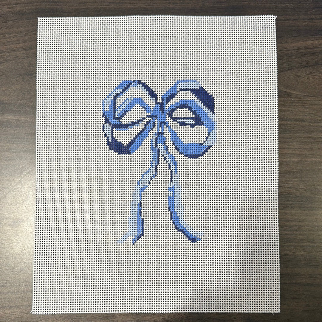Eleven Gables - Blue Bow – The Needlepoint Clubhouse