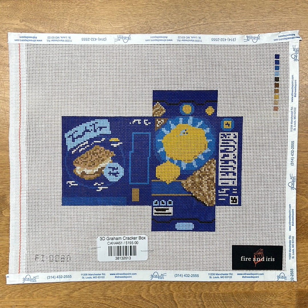3D Graham Cracker Box – The Needlepoint Clubhouse