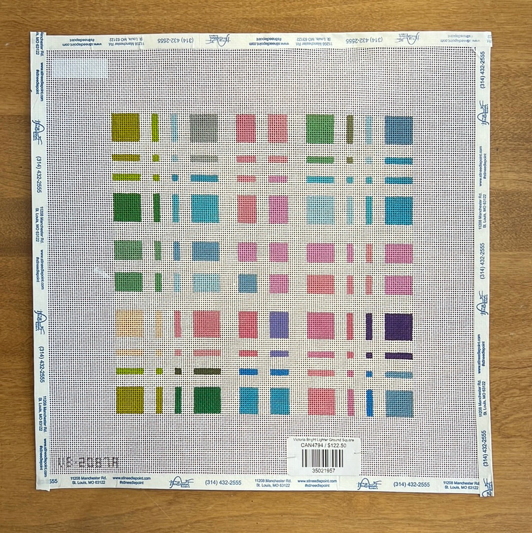 Victoria Bright Lighter Ground Square – The Needlepoint Clubhouse