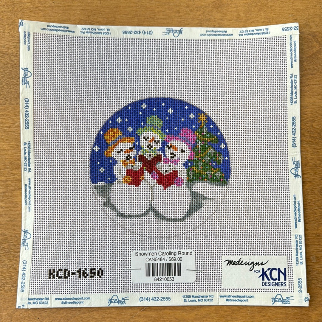 Snowmen Caroling Round – The Needlepoint Clubhouse