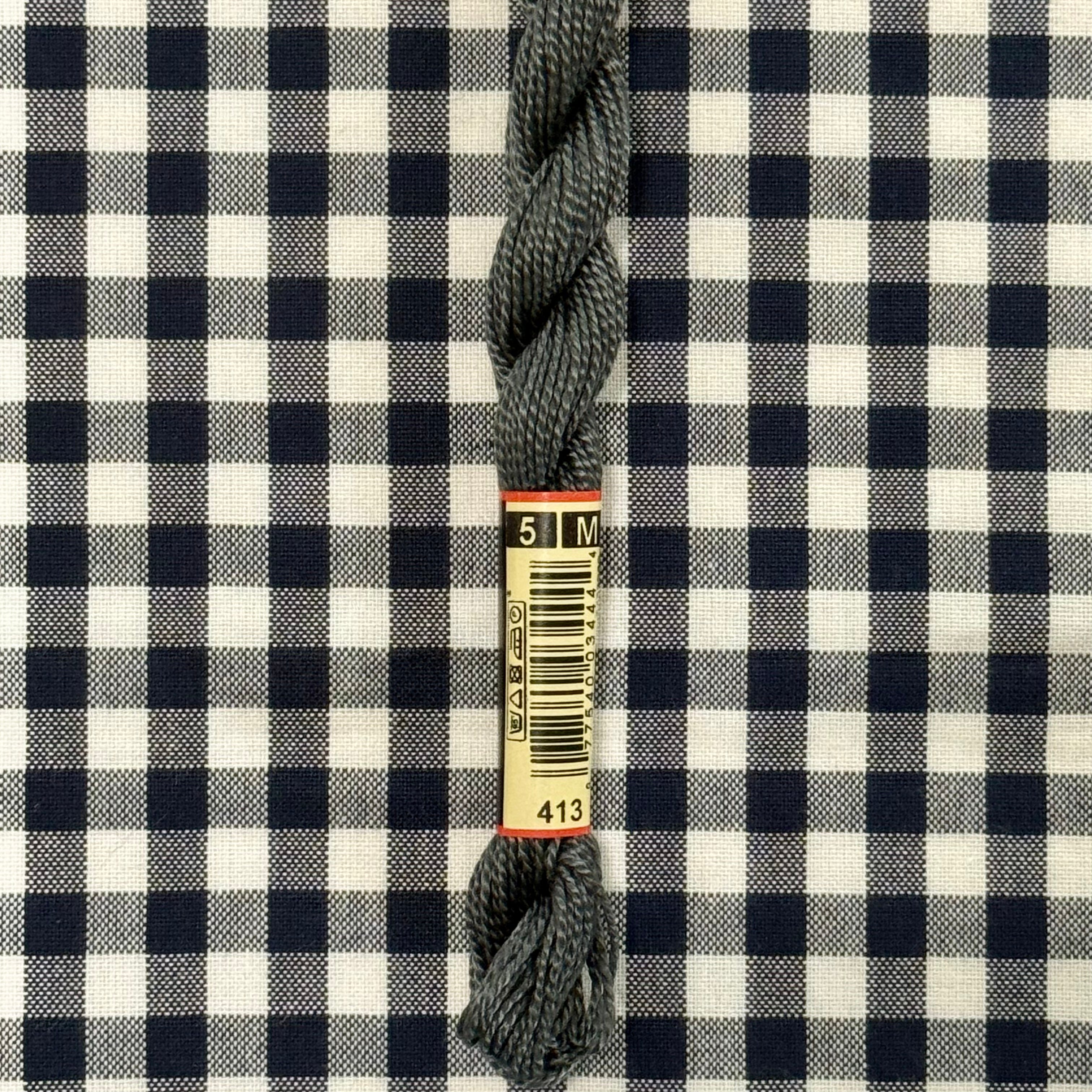 413 Dark Pewter Gray | DMC Pearl Cotton 5 – The Needlepoint Clubhouse