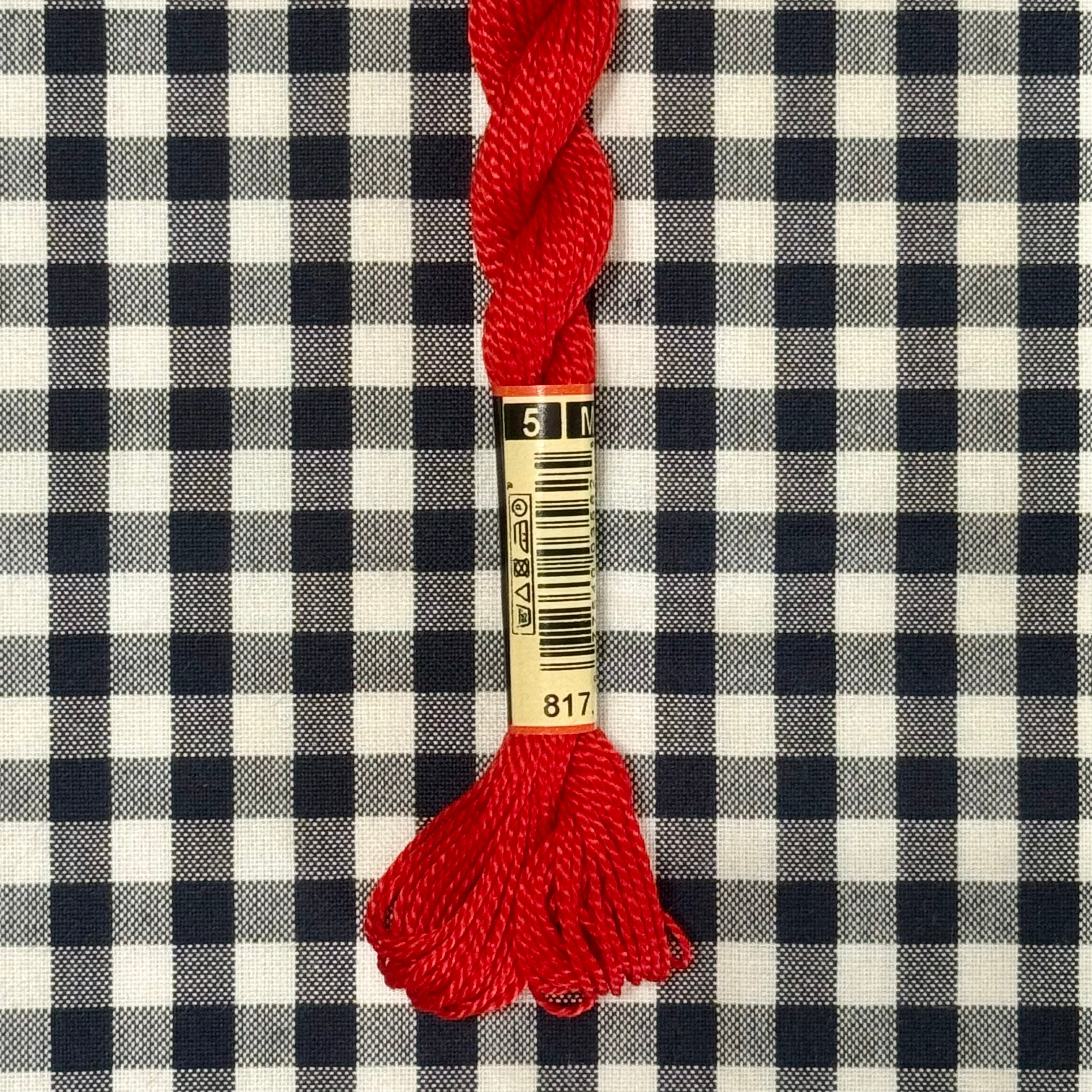 817 Very Dark Coral Red | DMC Pearl Cotton 5 – The Needlepoint Clubhouse