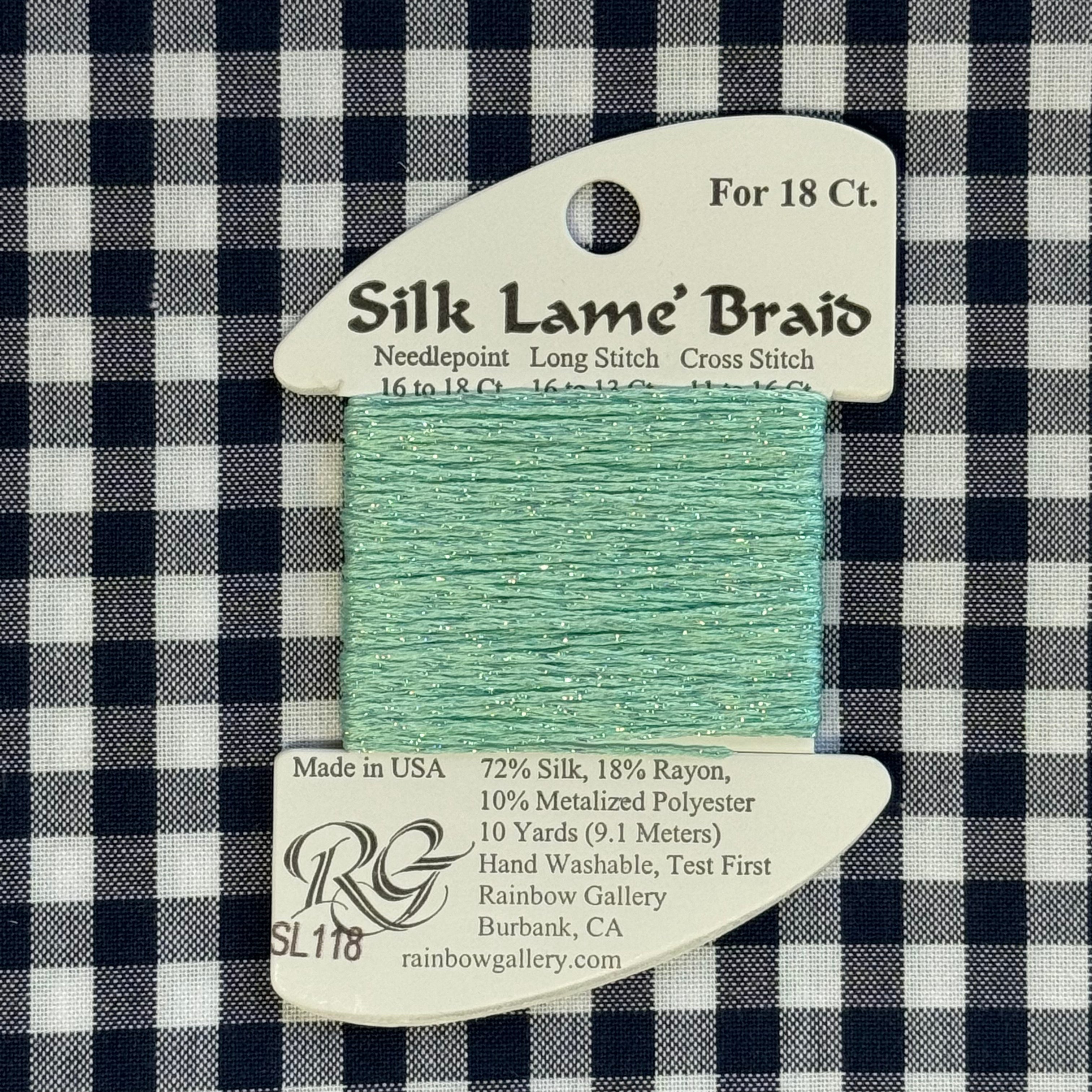 SL118 Sea Spray | Silk Lame – The Needlepoint Clubhouse