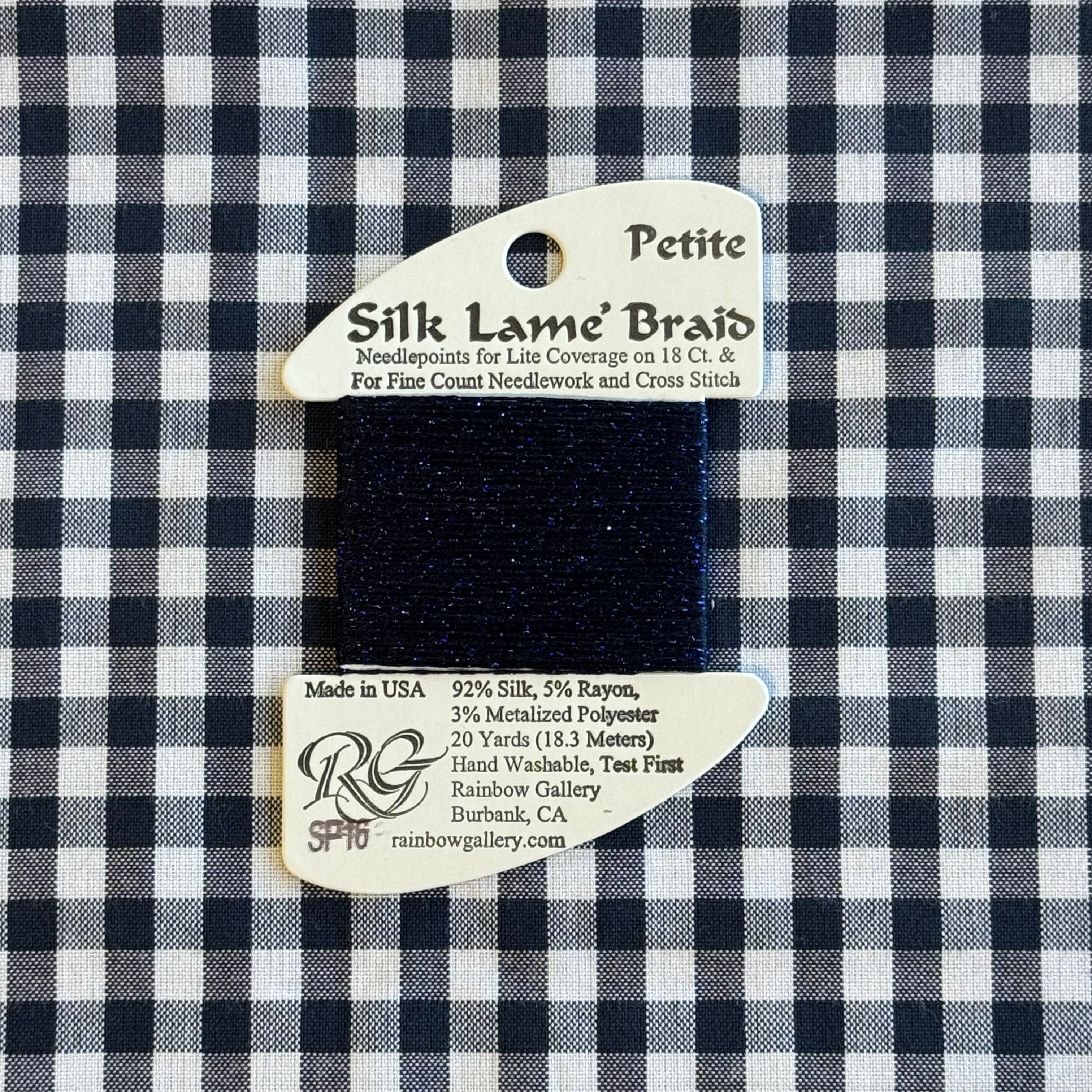 SP16 Navy | Silk Lame Petite – The Needlepoint Clubhouse