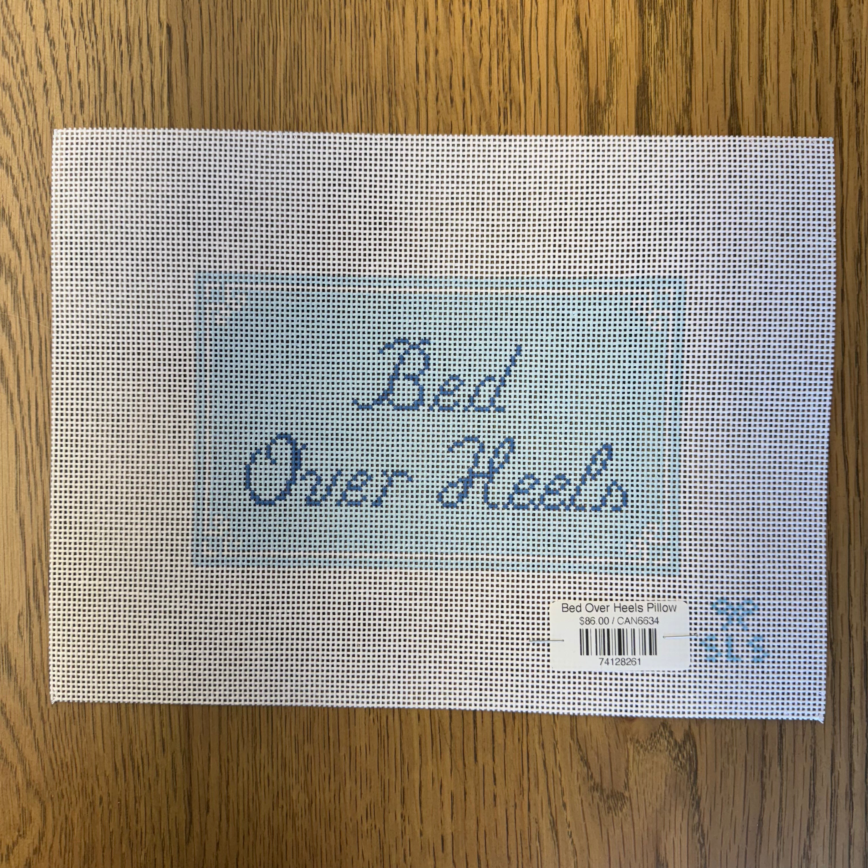 Bed Over Heels Pillow – The Needlepoint Clubhouse
