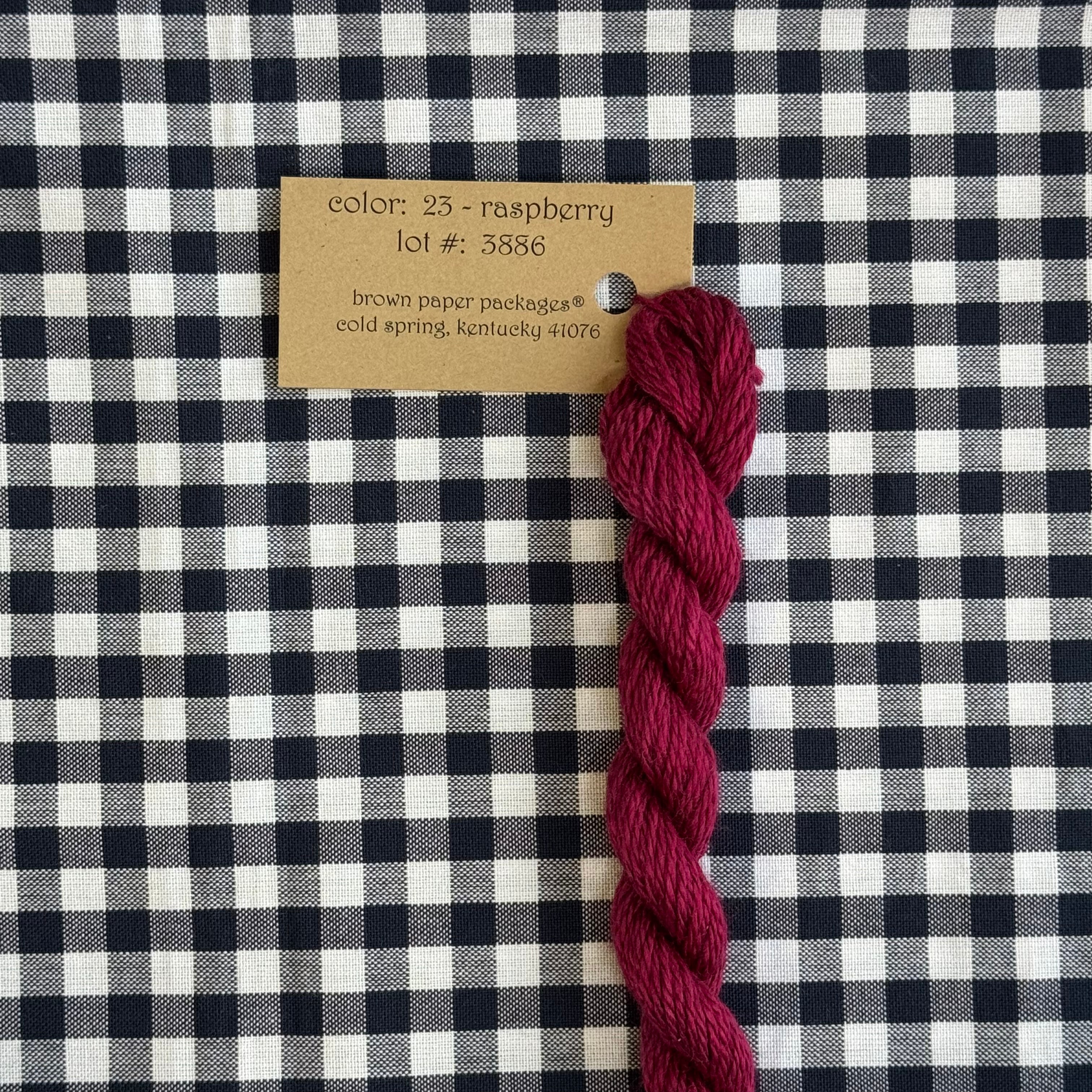 SI-23 Raspberry | Silk and Ivory – The Needlepoint Clubhouse