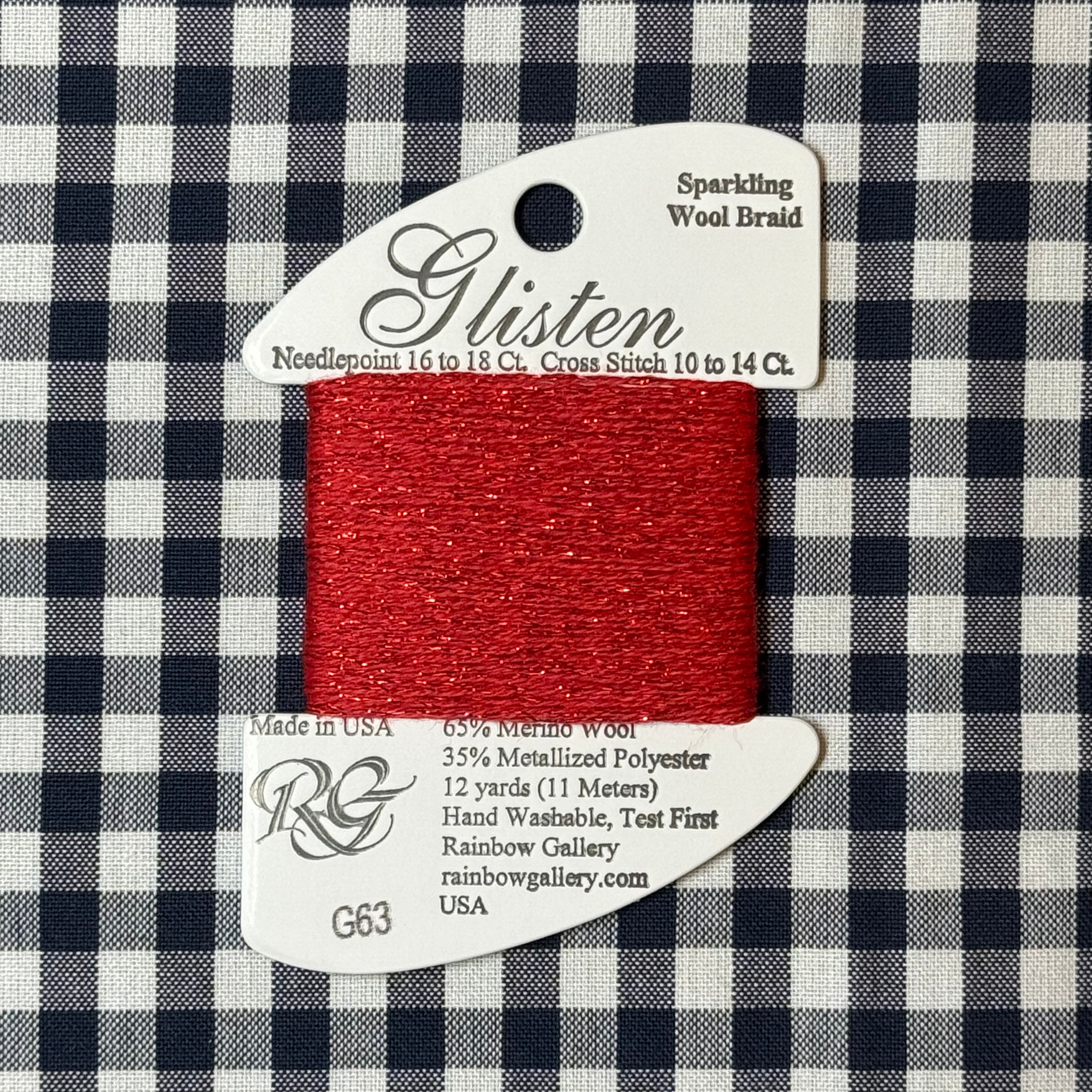 G63 Fiery Red | Glisten – The Needlepoint Clubhouse