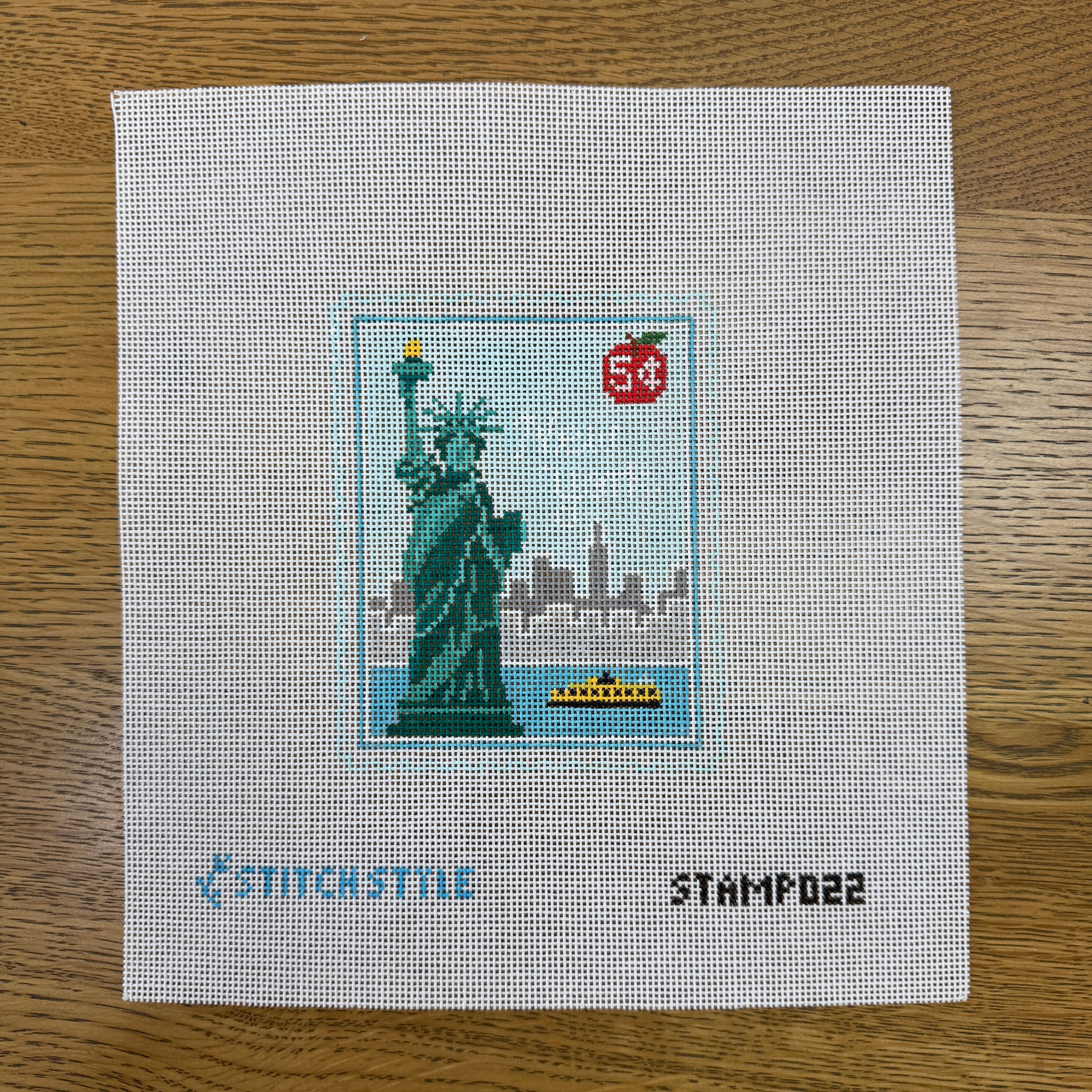 NYC Statue Stamp – The Needlepoint Clubhouse