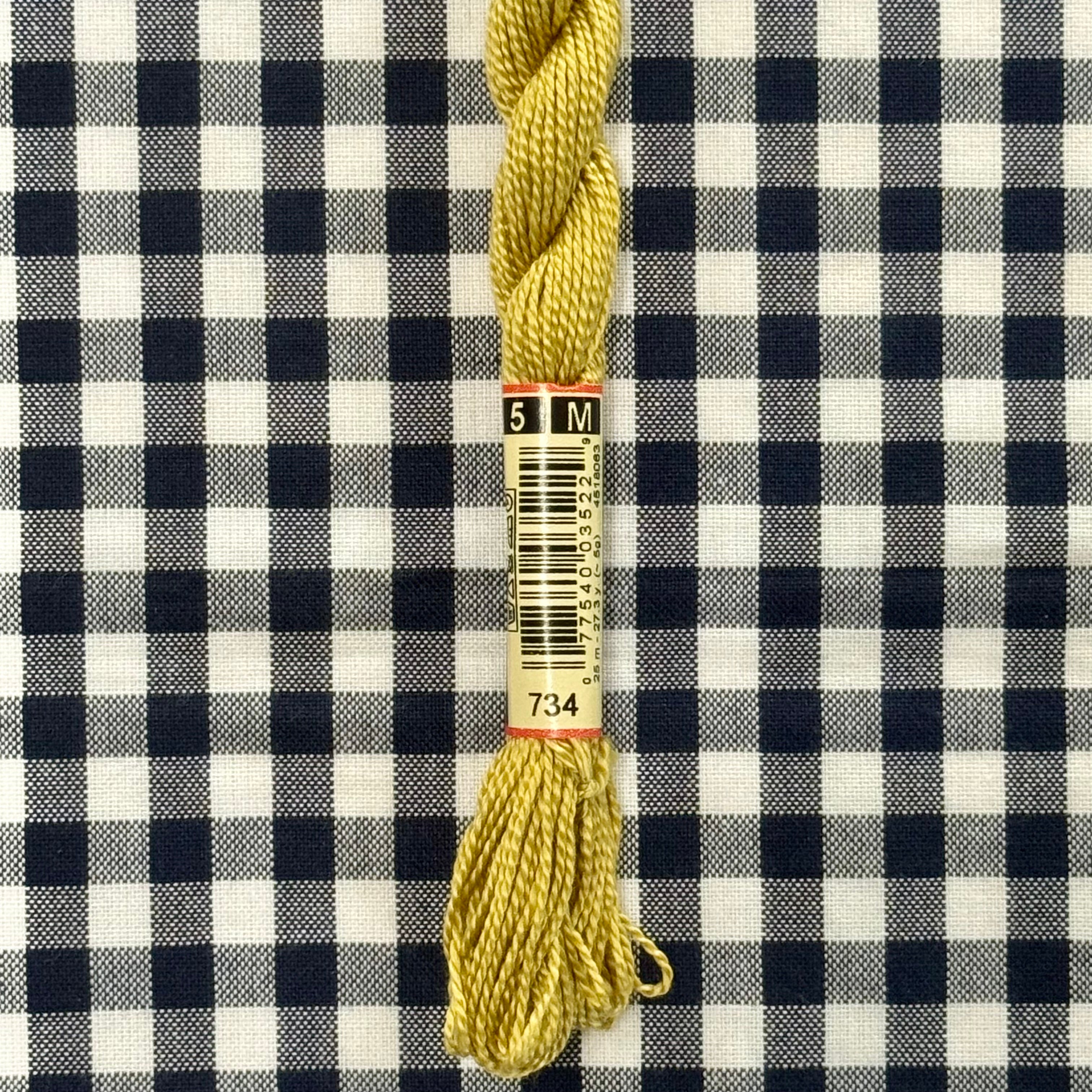 734 Light Olive Green | DMC Pearl Cotton 5 – The Needlepoint Clubhouse