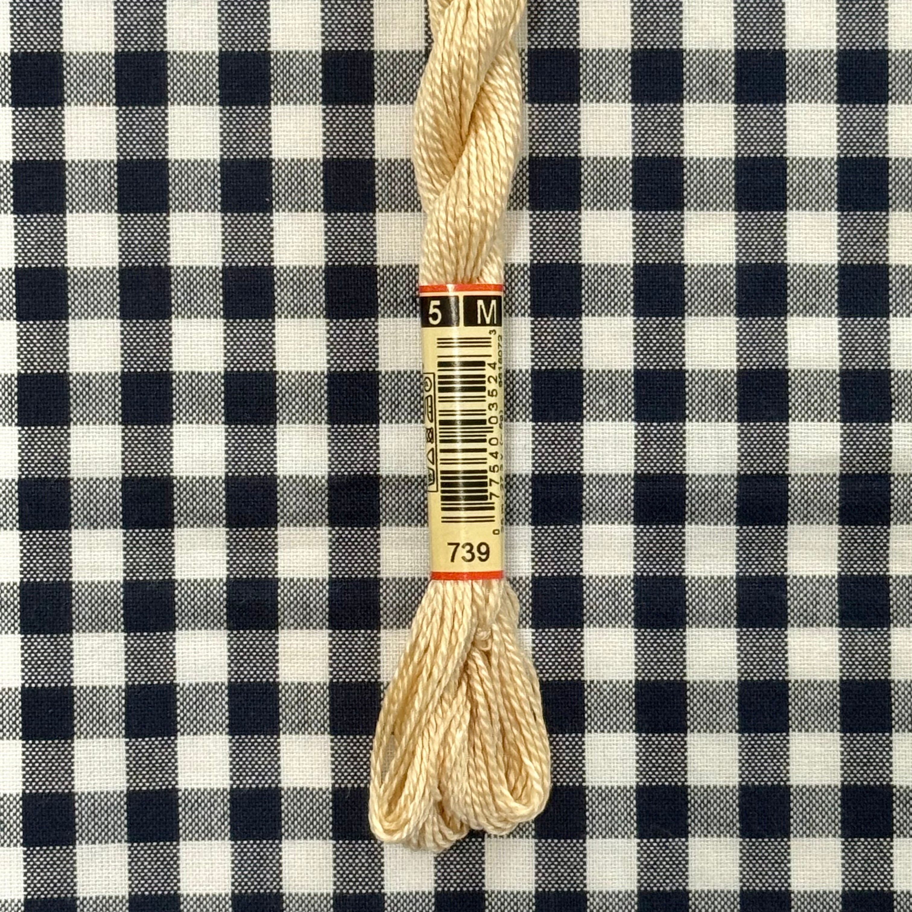 739 Ultra Very Light Tan | DMC Pearl Cotton 5 – The Needlepoint Clubhouse