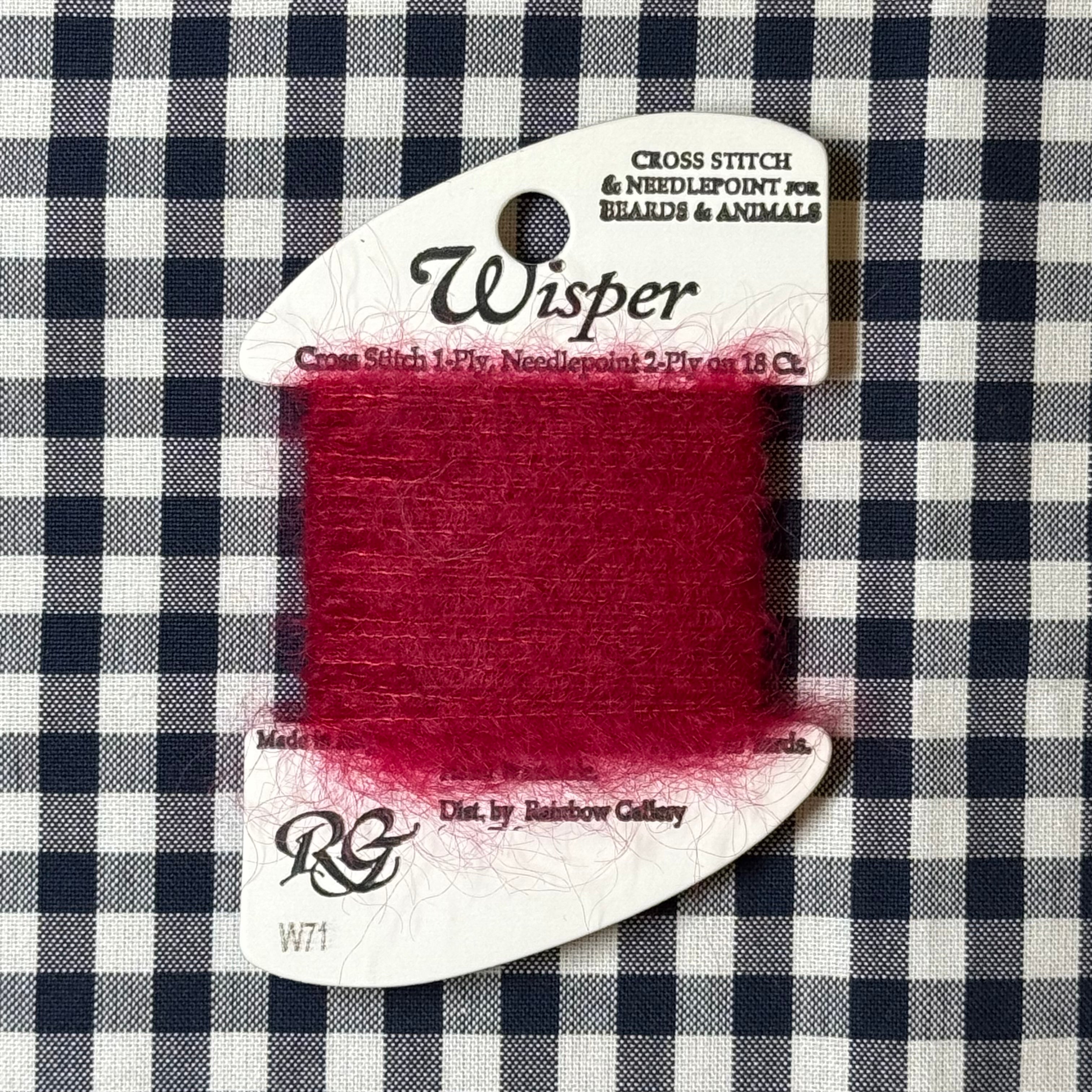 W71 Dark Red | Wisper – The Needlepoint Clubhouse