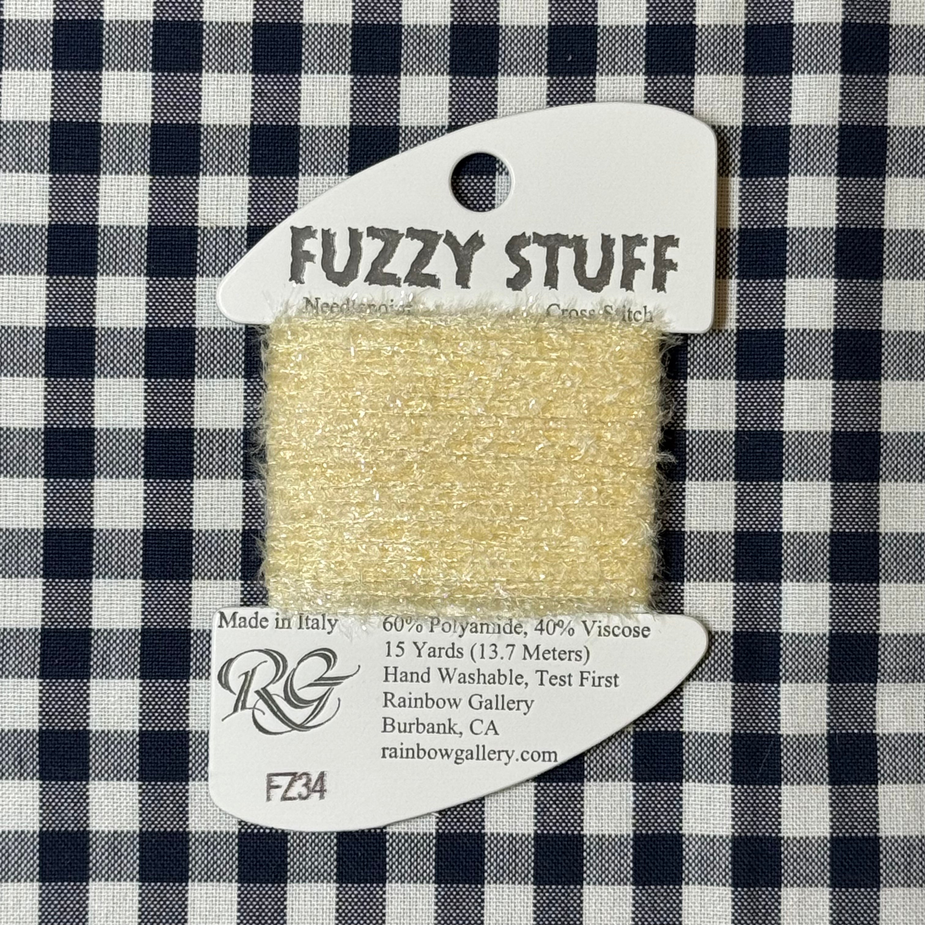 FZ34 Pale Yellow | Fuzzy Stuff – The Needlepoint Clubhouse