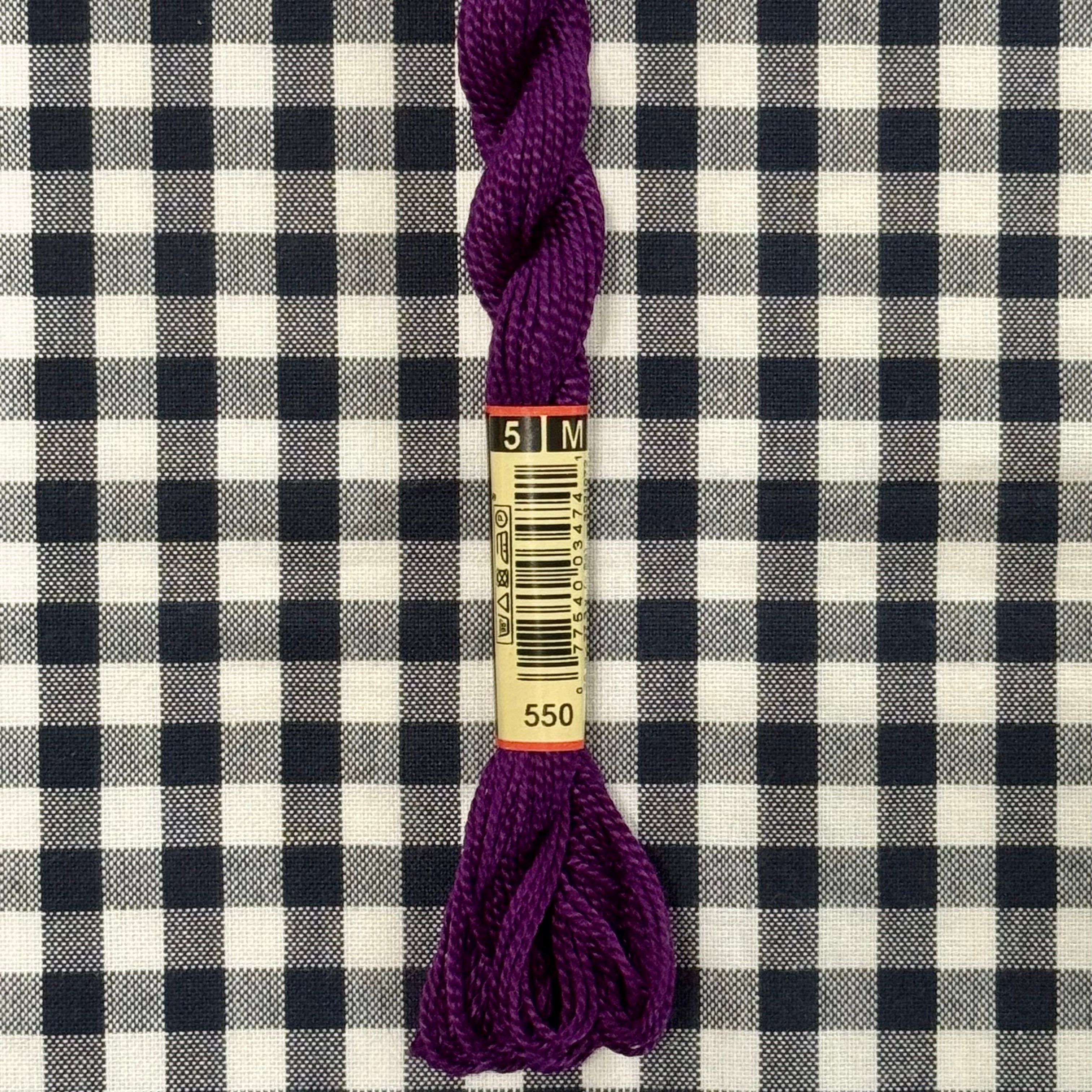 550 Very Dark Violet | DMC Pearl Cotton 5 – The Needlepoint Clubhouse