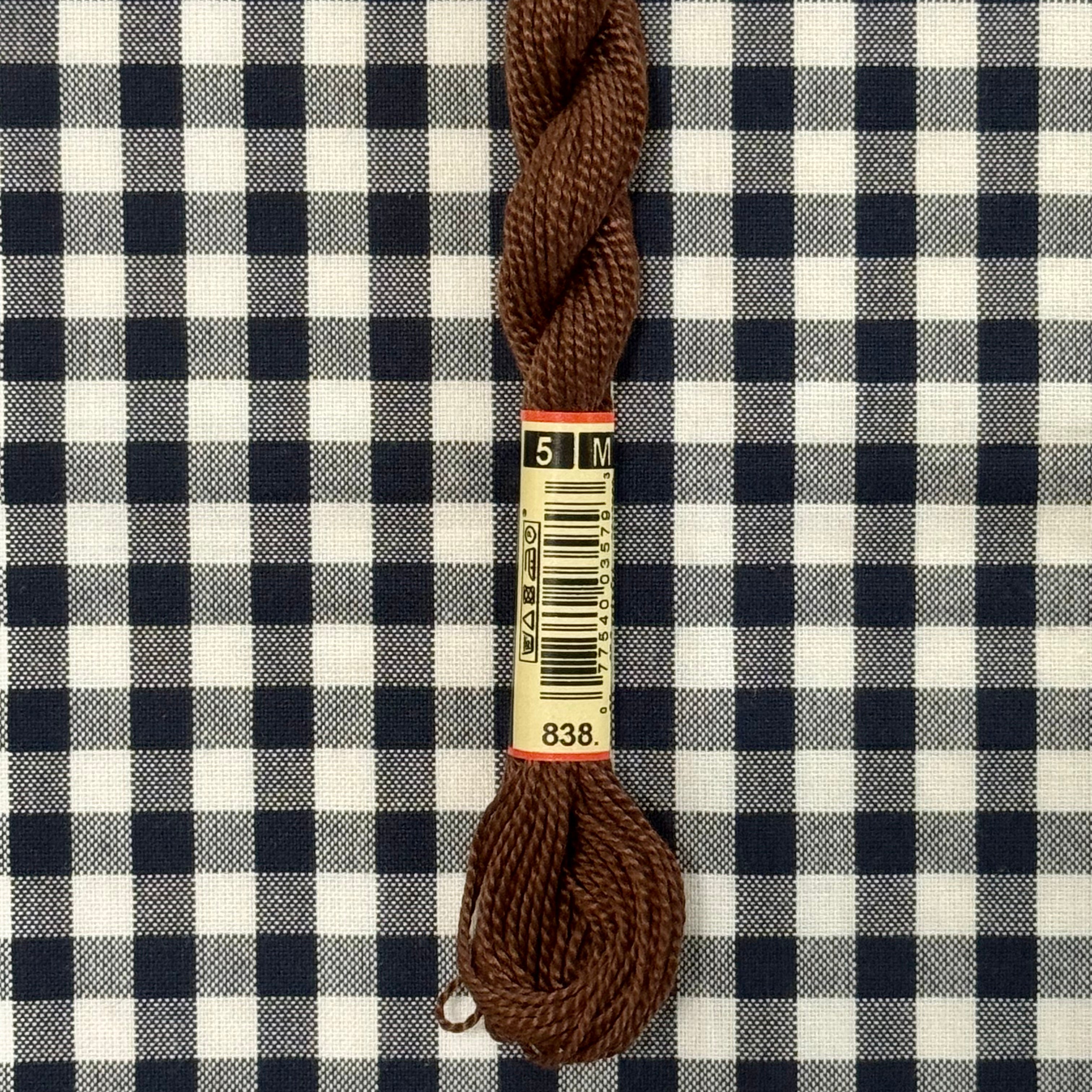 838 Very Dark Beige Brown | DMC Pearl Cotton 5 – The Needlepoint Clubhouse