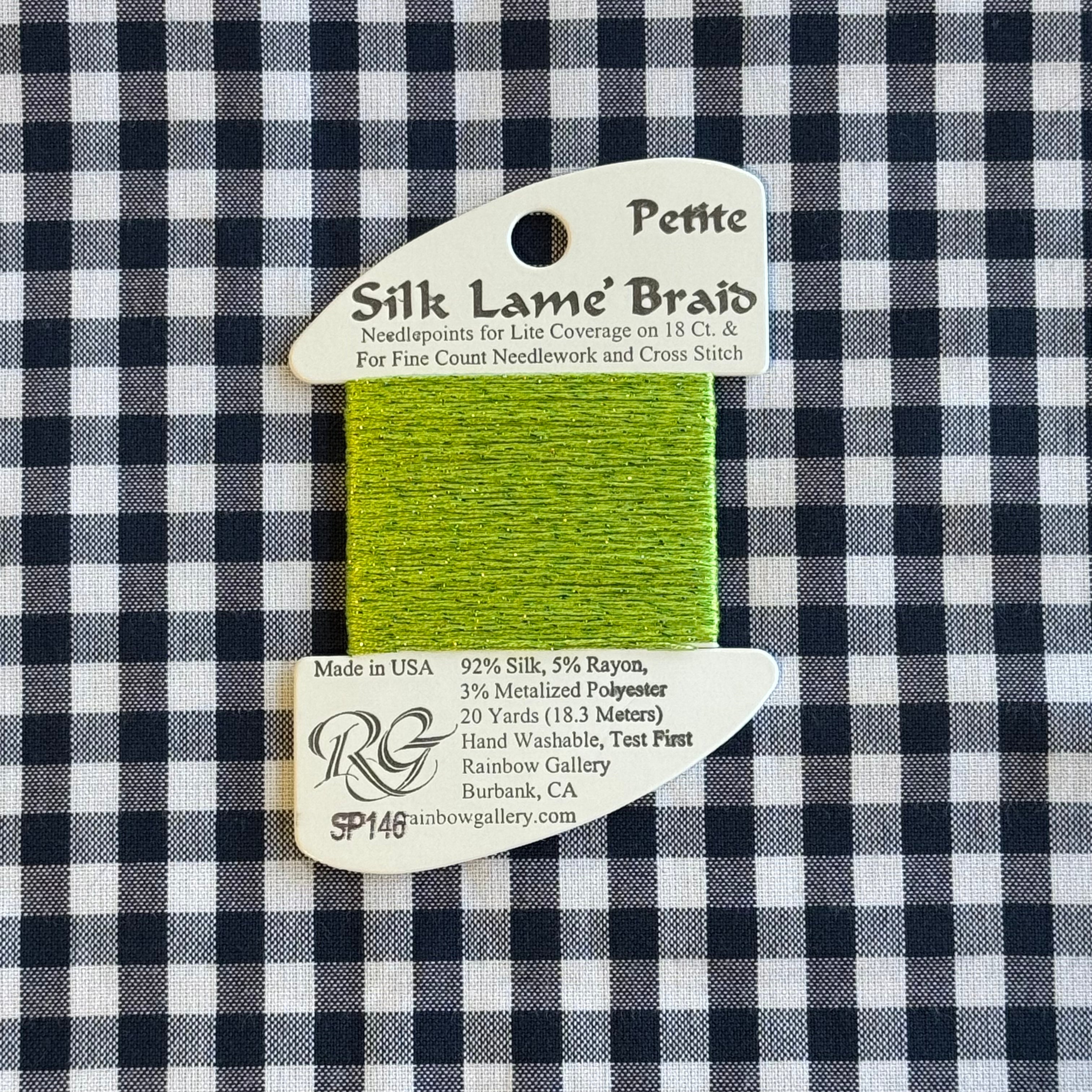 SP146 Apple Green | Silk Lame Petite – The Needlepoint Clubhouse