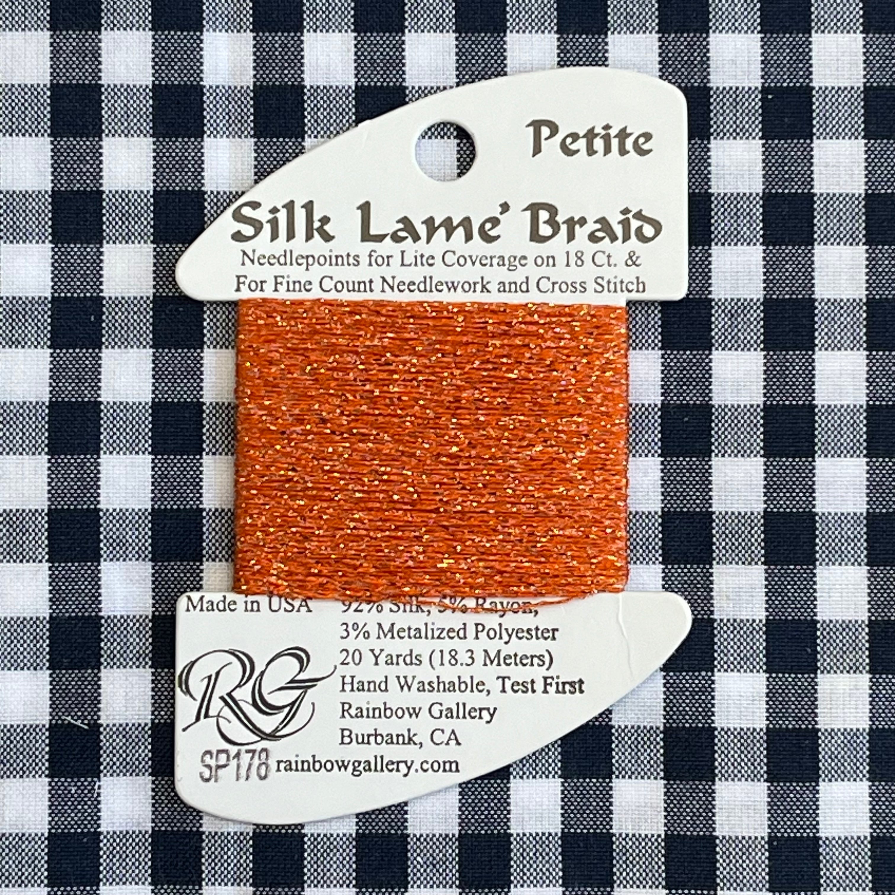 SP178 Persimmon | Silk Lame Petite – The Needlepoint Clubhouse