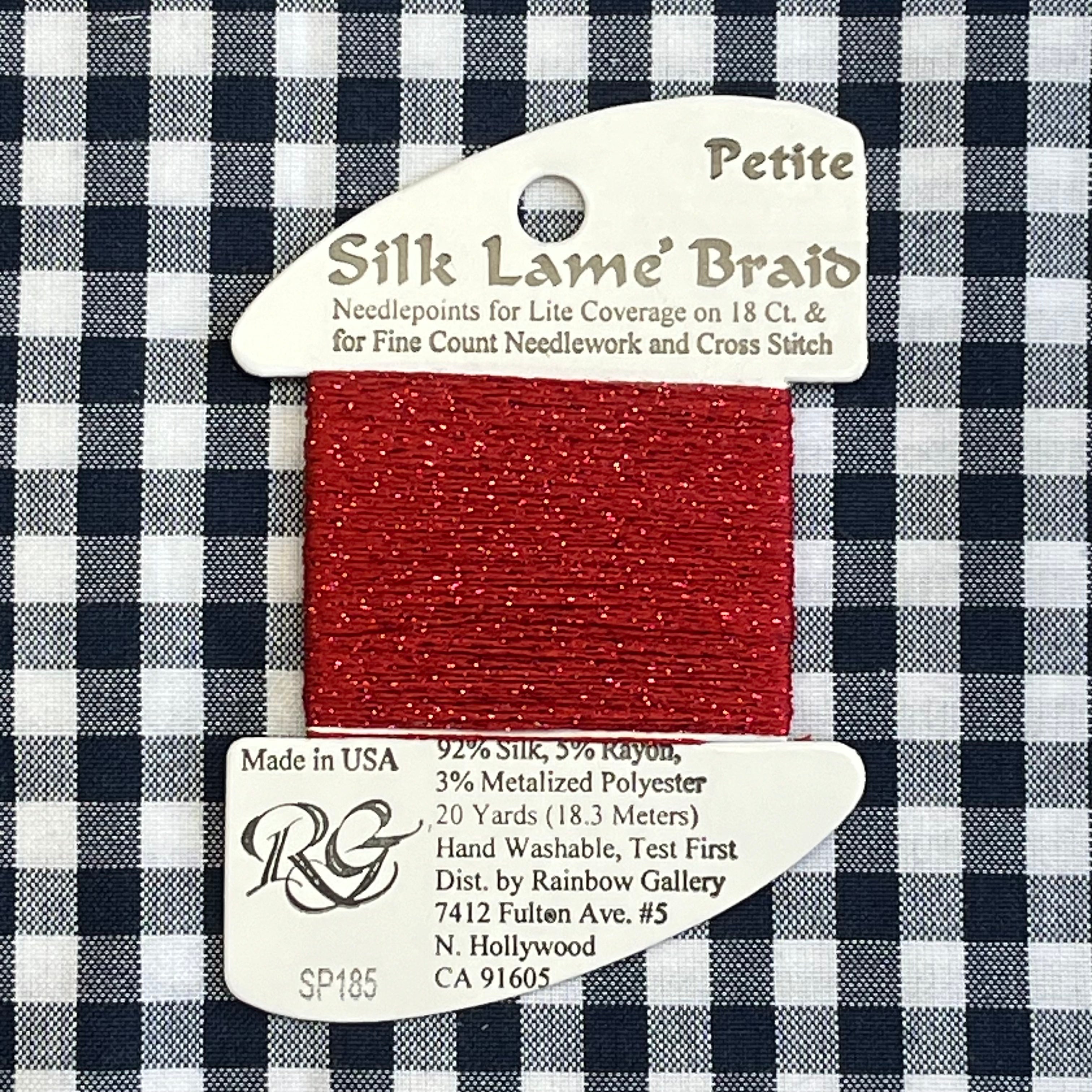 SP185 Tango Red | Silk Lame Petite – The Needlepoint Clubhouse