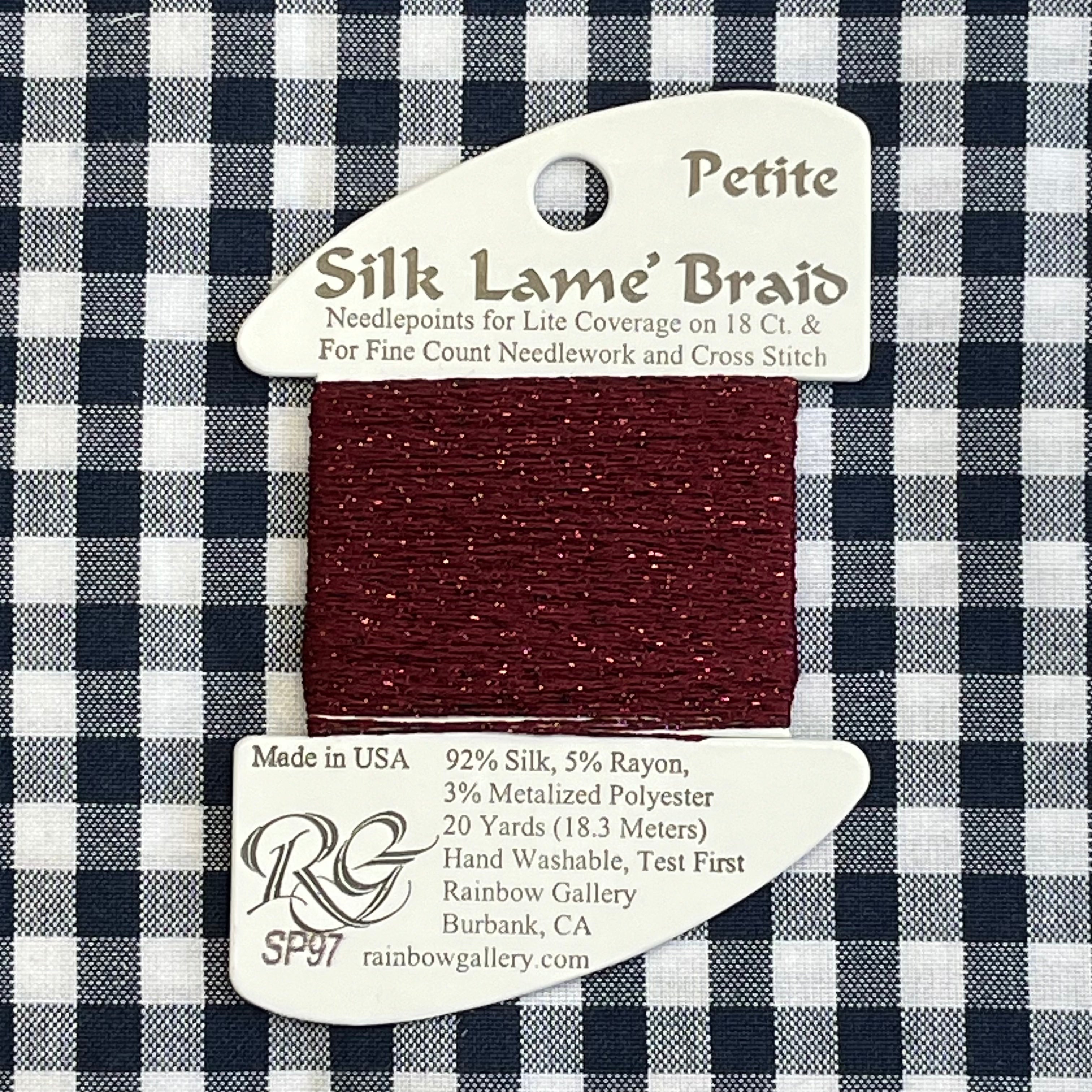 SP97 Ruby Red | Silk Lame Petite – The Needlepoint Clubhouse