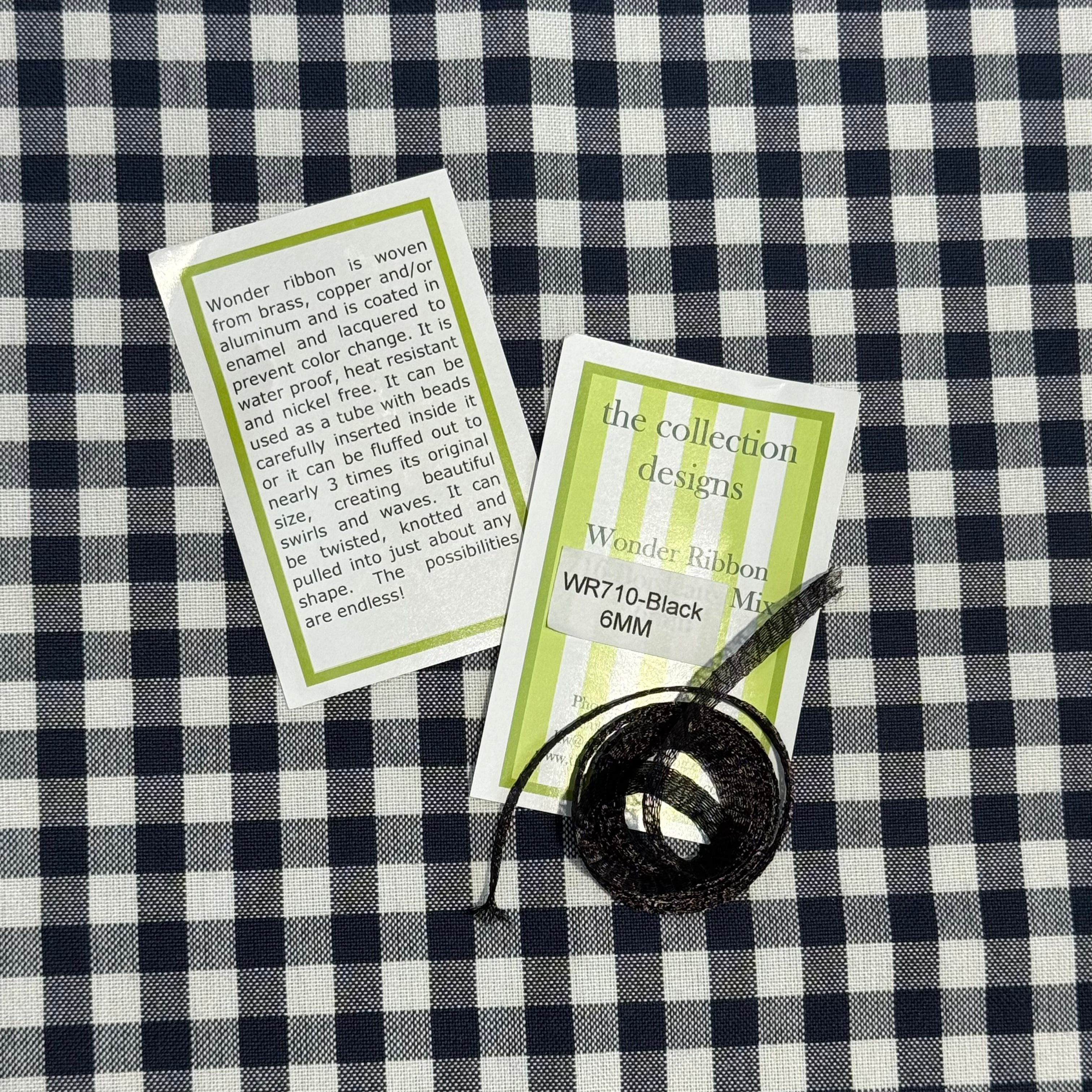 WR710 Black Wonder Ribbon | The Collection – The Needlepoint Clubhouse