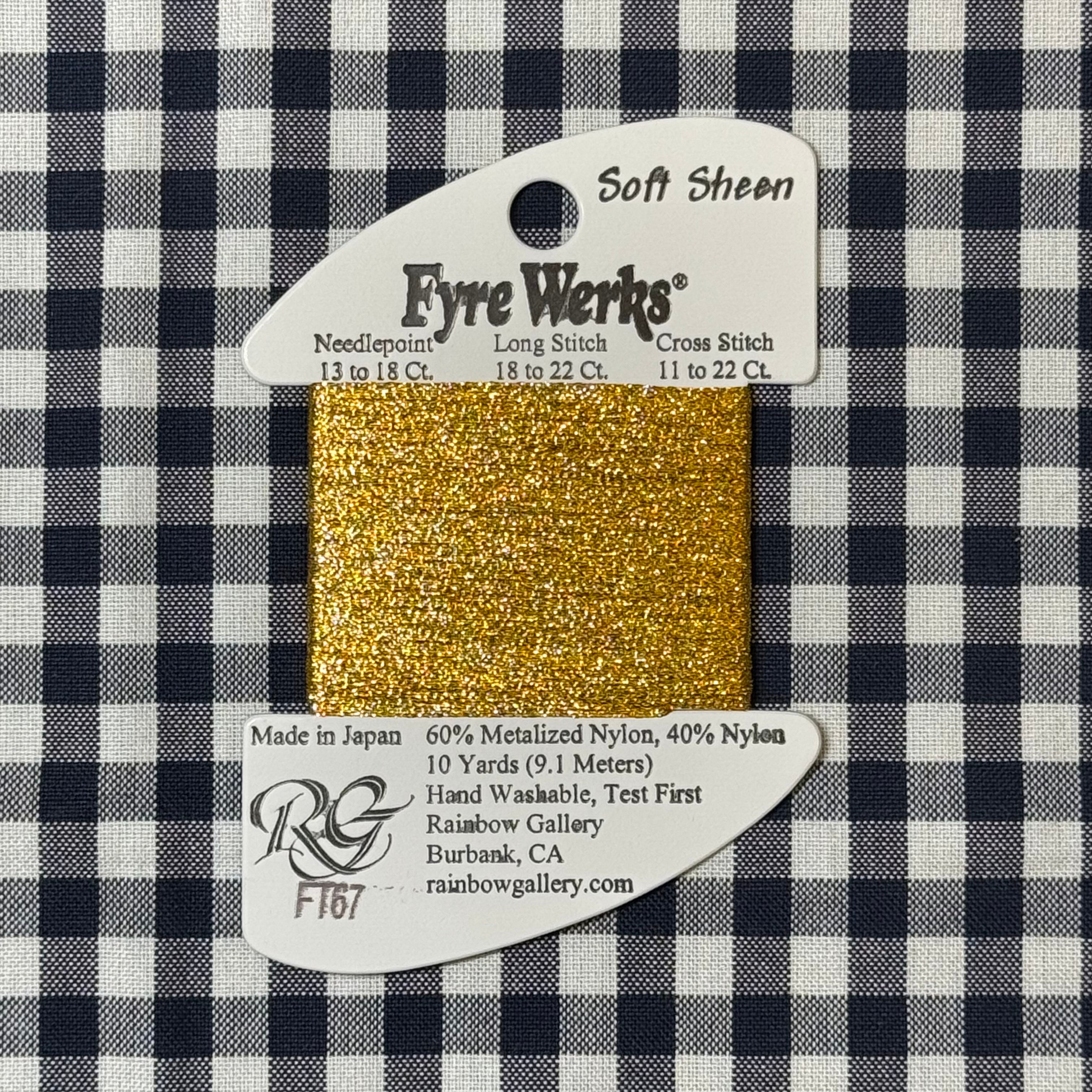 FT67 Inca Gold | Fyre Werks Soft Sheen – The Needlepoint Clubhouse